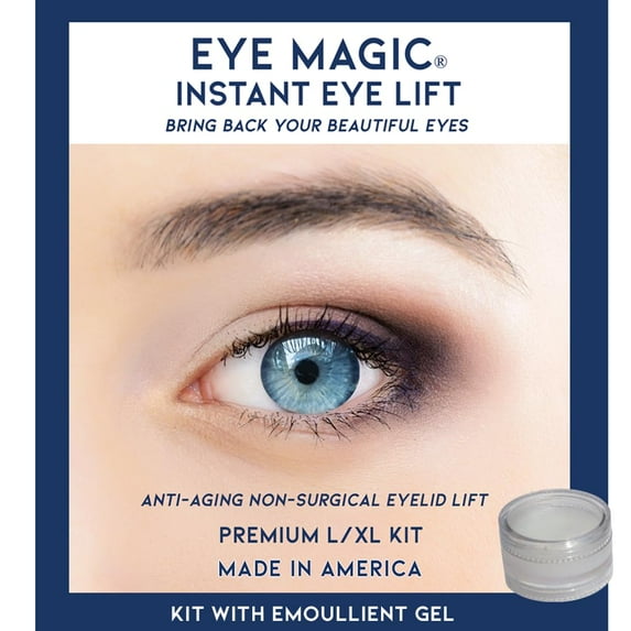 Eye Magic Premium Eyelid Lift, L/XL Kit with Gel, Lifts Droopy or ...