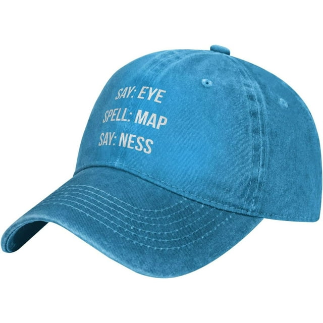 Eye Map Ness Cowboy Cap Outdoor Leisure Adjustable Cowboy Hat Unisex ...