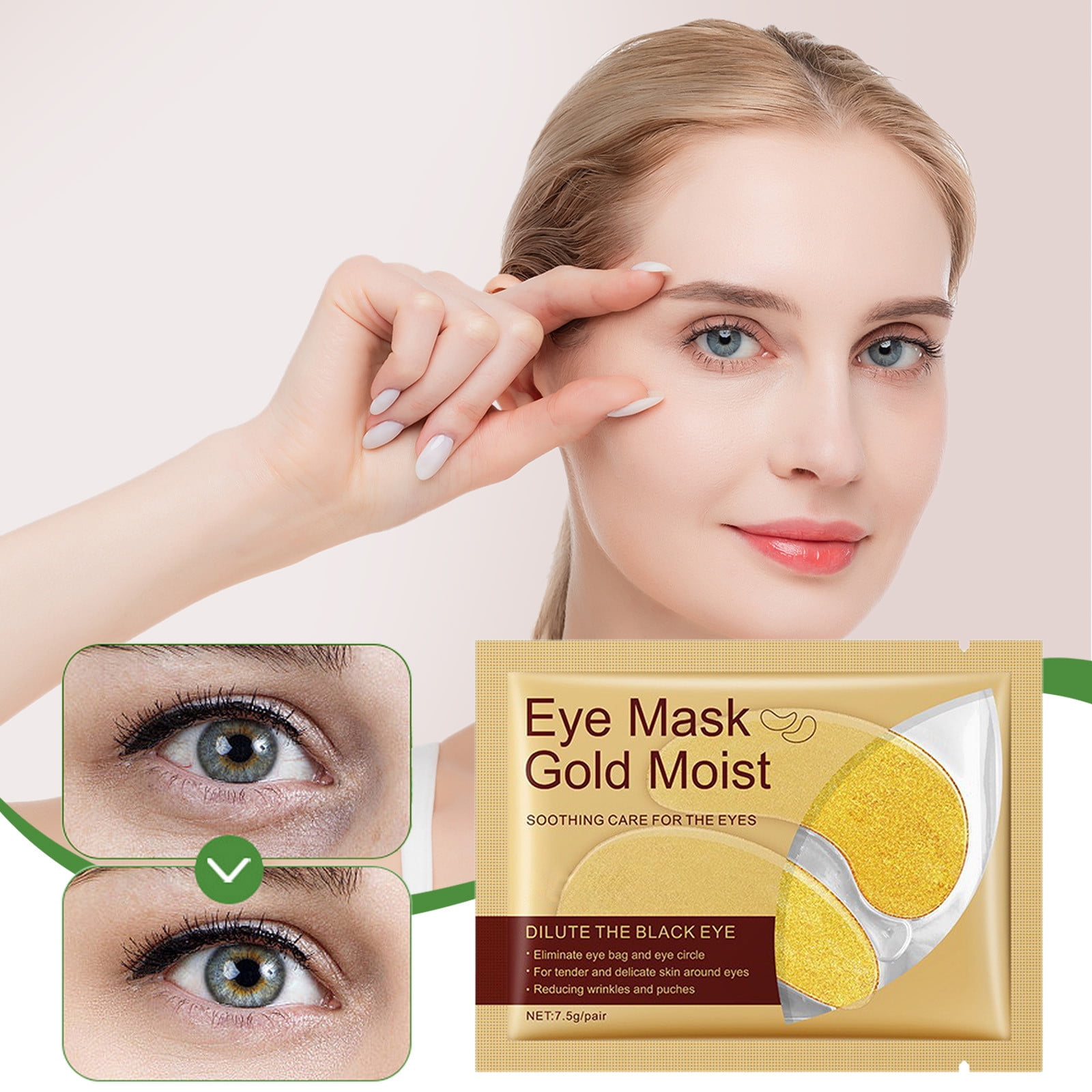 Under Eye Mask Gel Patches for Dark Circles | Puffy Eyes & Wrinkle Treatment | Hydrating Cooling ...