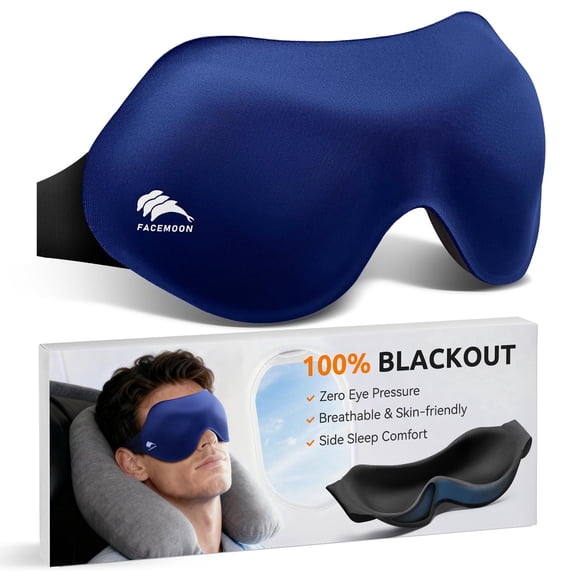 Mindfold Total Blackout Sleep and Relaxation Eye Mask for Adults - Soft ...