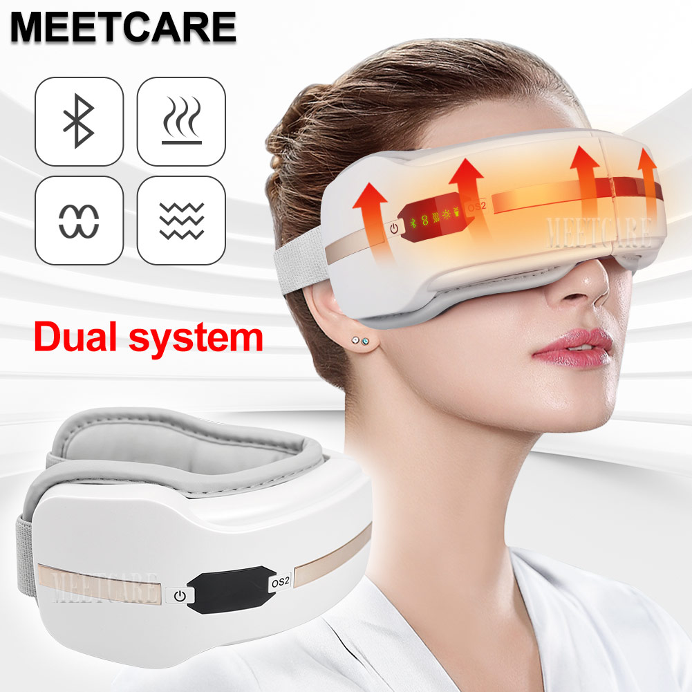 Eye Massage Compression Acupressure with Heat Vibration Music Relief ...