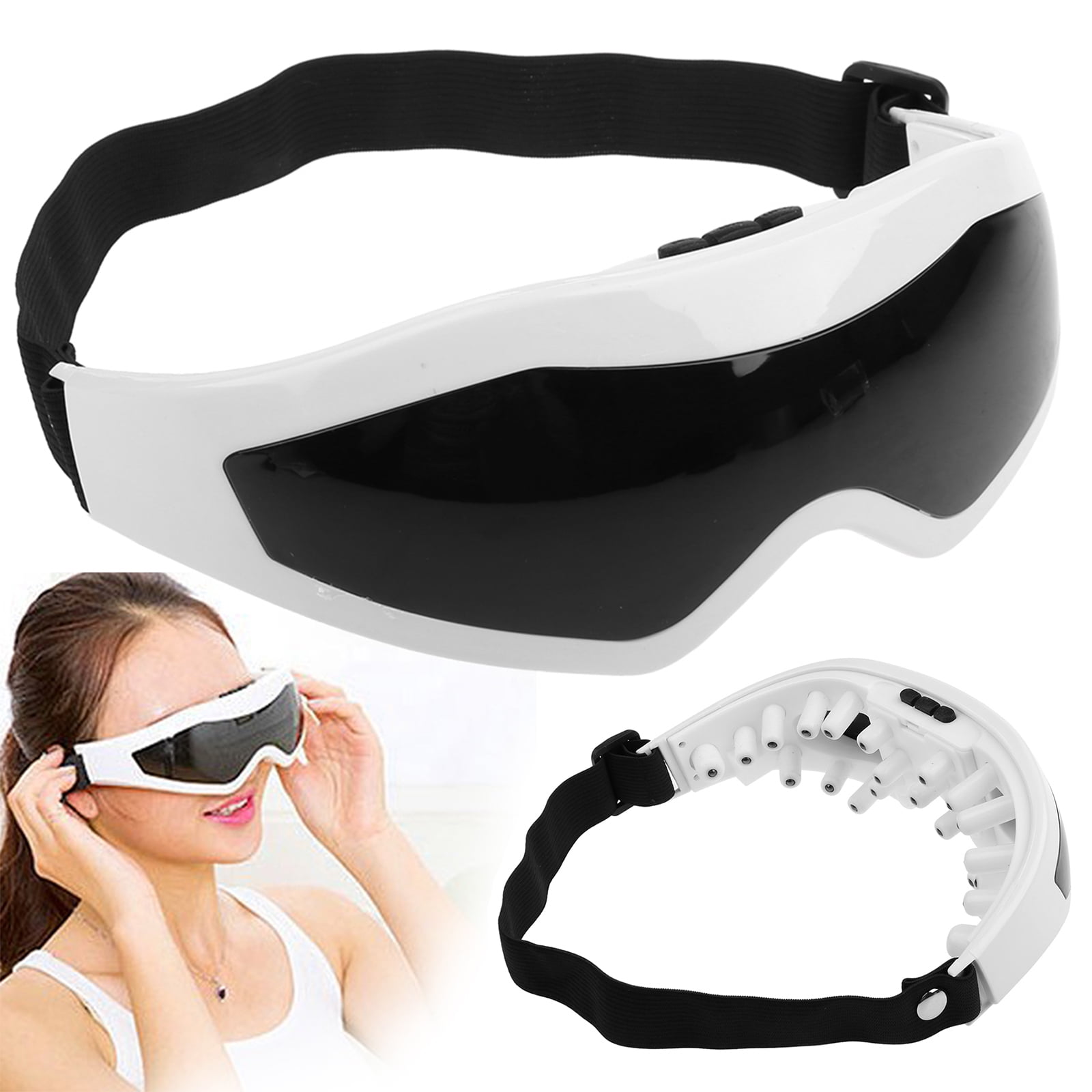 Eye Massager Electric Eye Mask Massage With Shiatsu Massage Heat Vibration Air Compression For