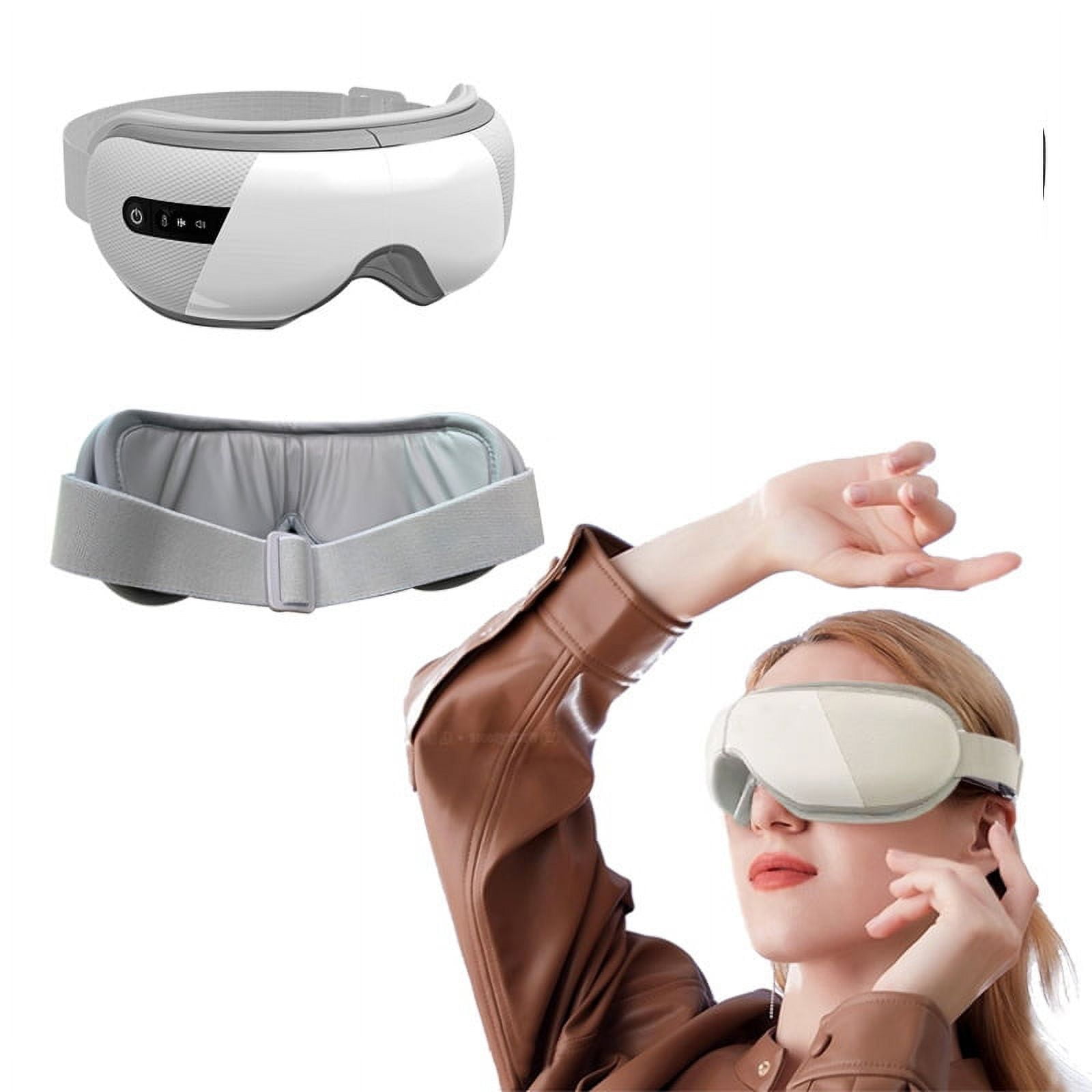 Eye Massager, Rechargeable Eye Mask with Compression & Music, Electric ...