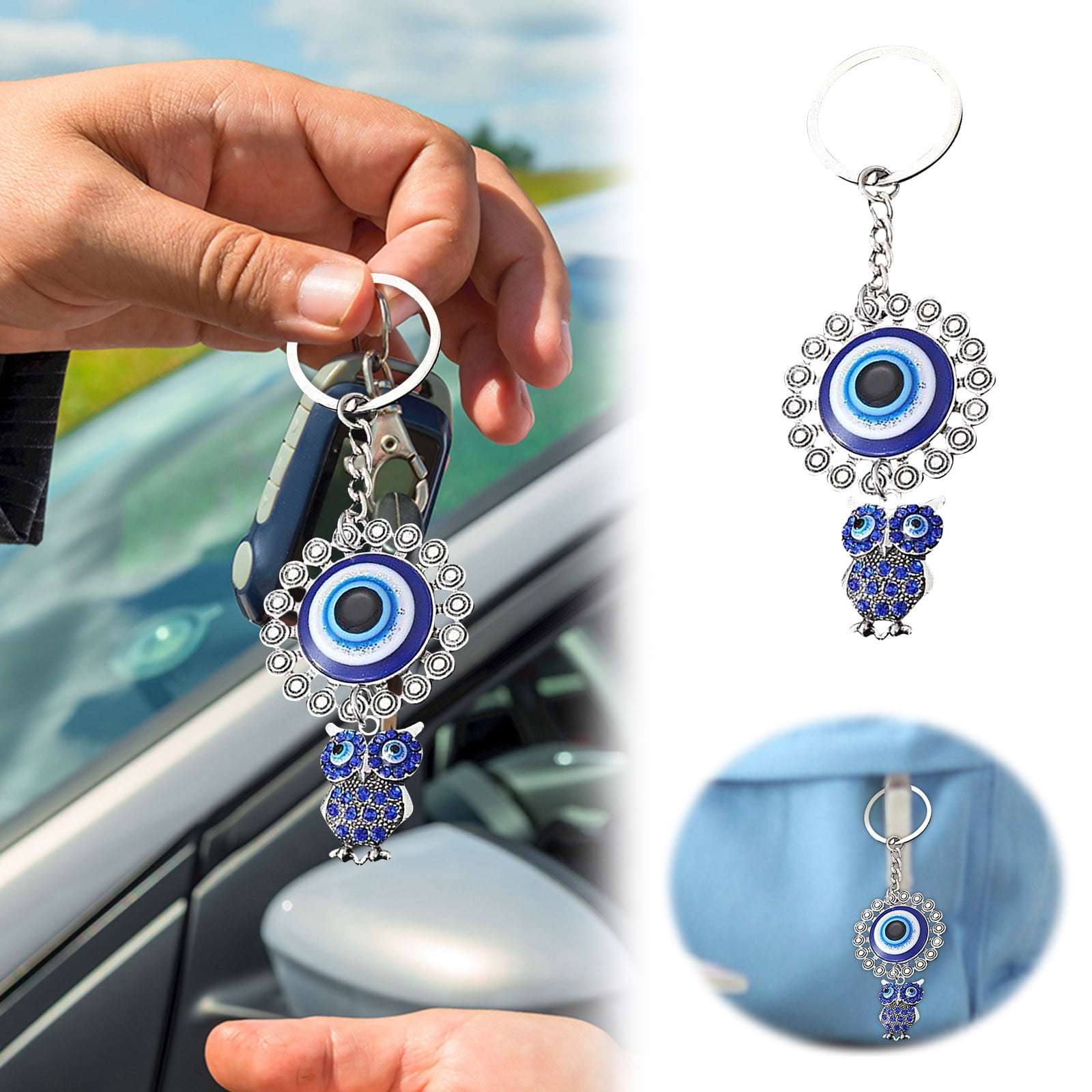 Handmade Keychains Cherry Keychains Card Holder Keychains Eye Of ...