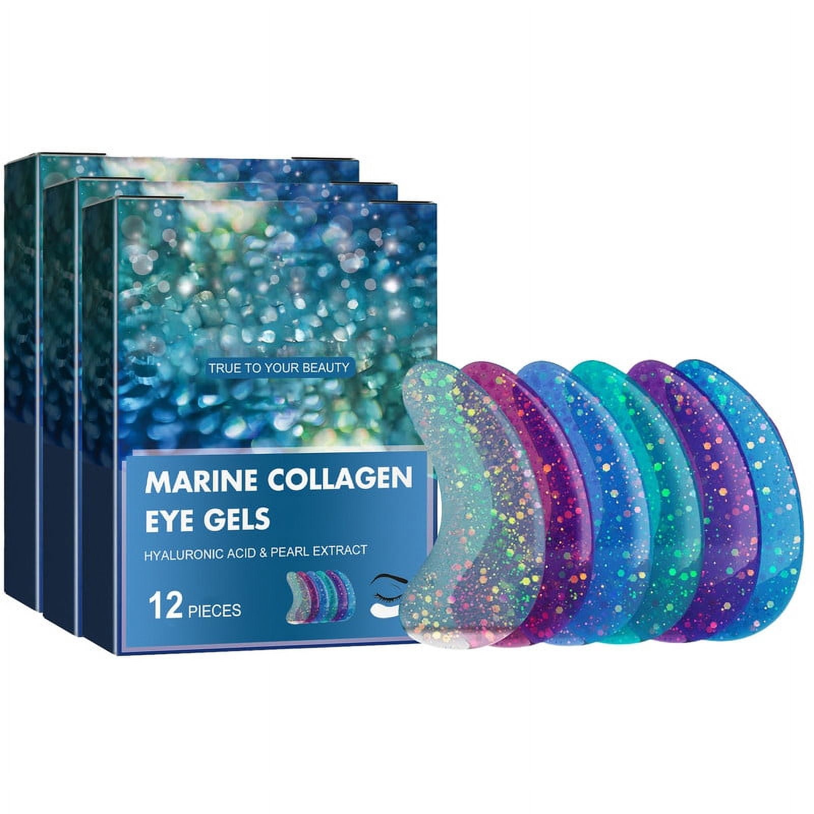 Under Eye Patches for Dark Circles & Puffy Eyes, Marine Collagen Eye ...