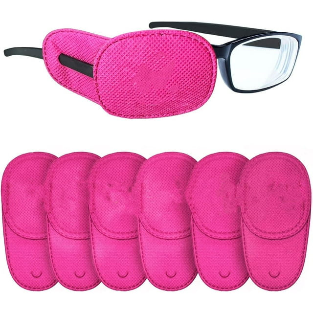 Eye Patches for Glasses 6 Pack, MODANU Reusable Non-Woven Fabric Eye ...