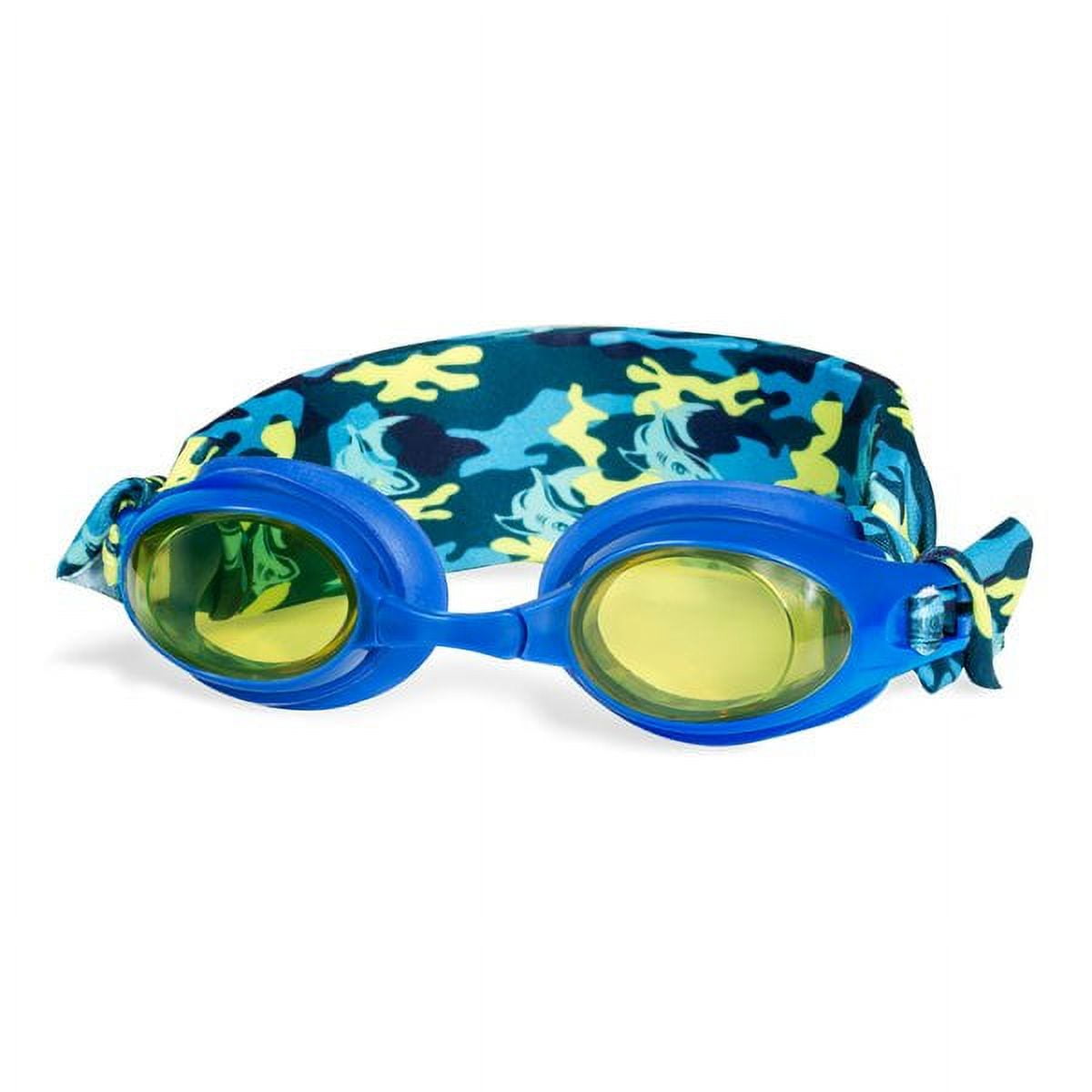 Eye Pop Kids Freestyle Swim Goggles Blue Yellow Silicone Polycarbonate ...