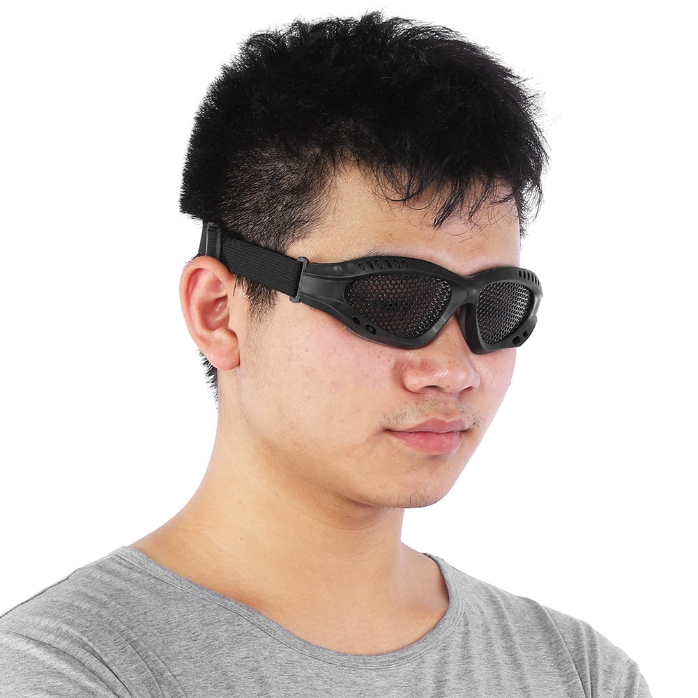 Eye Protection Goggles,Metal Mesh Eye CS Game Glasses With Adjustable ...