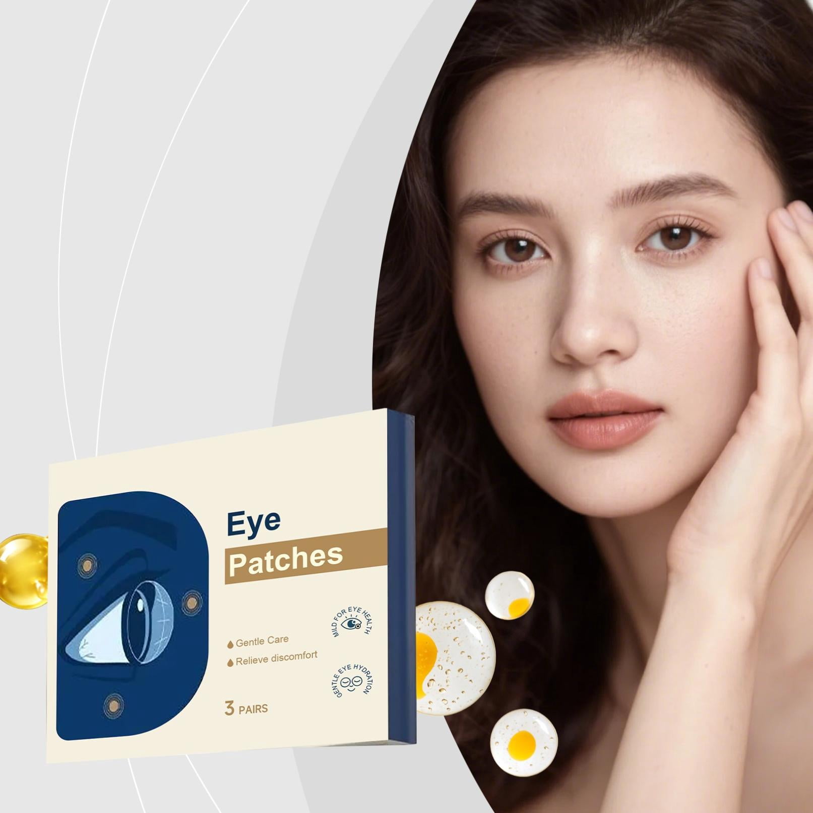 SZBAOAN Gold Under Eye Gel Patches for Forehead Wrinkle, Puffy Eyes ...