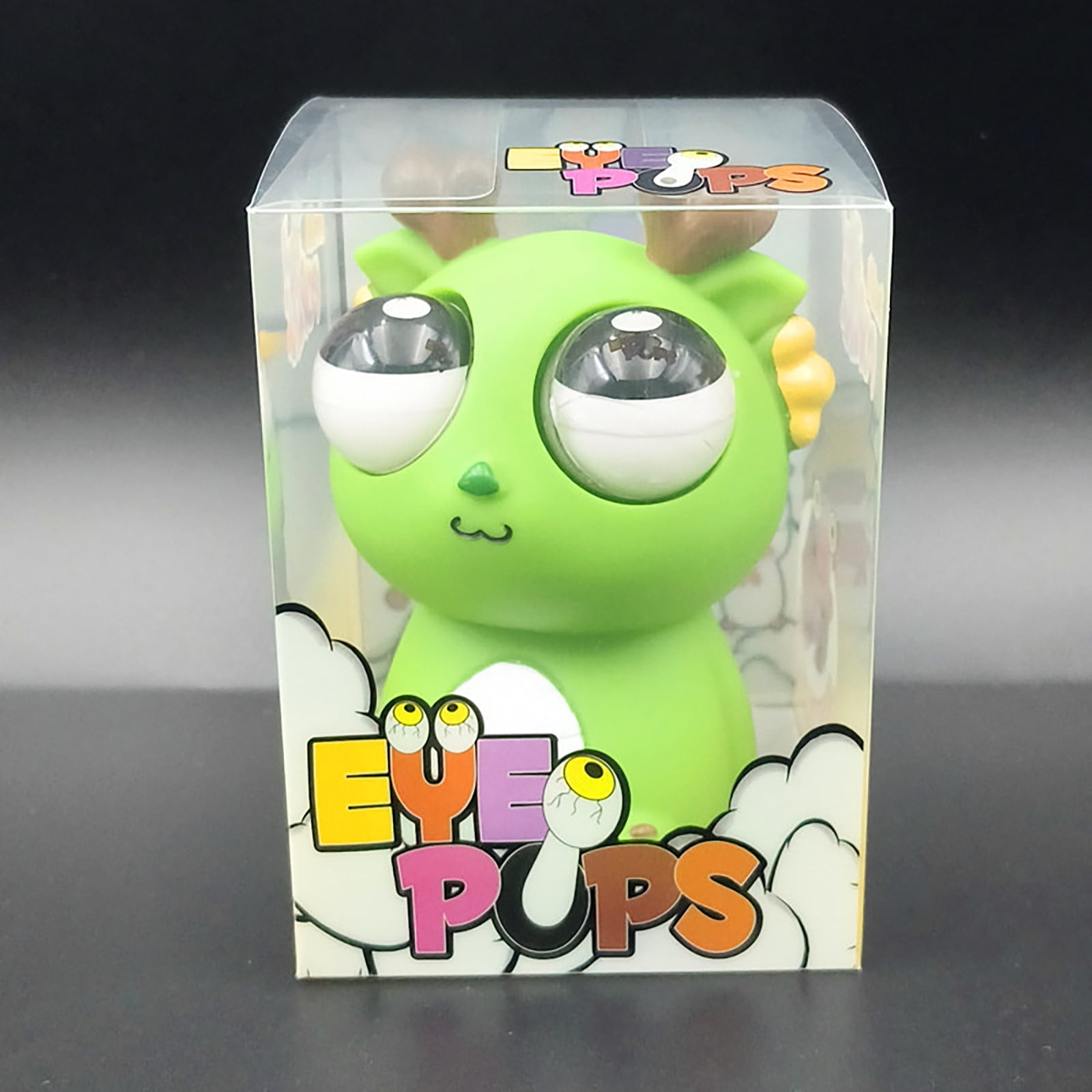 Eye Pups Dragon Squeeze Toy - Decompression Fidget Toy with Popping ...