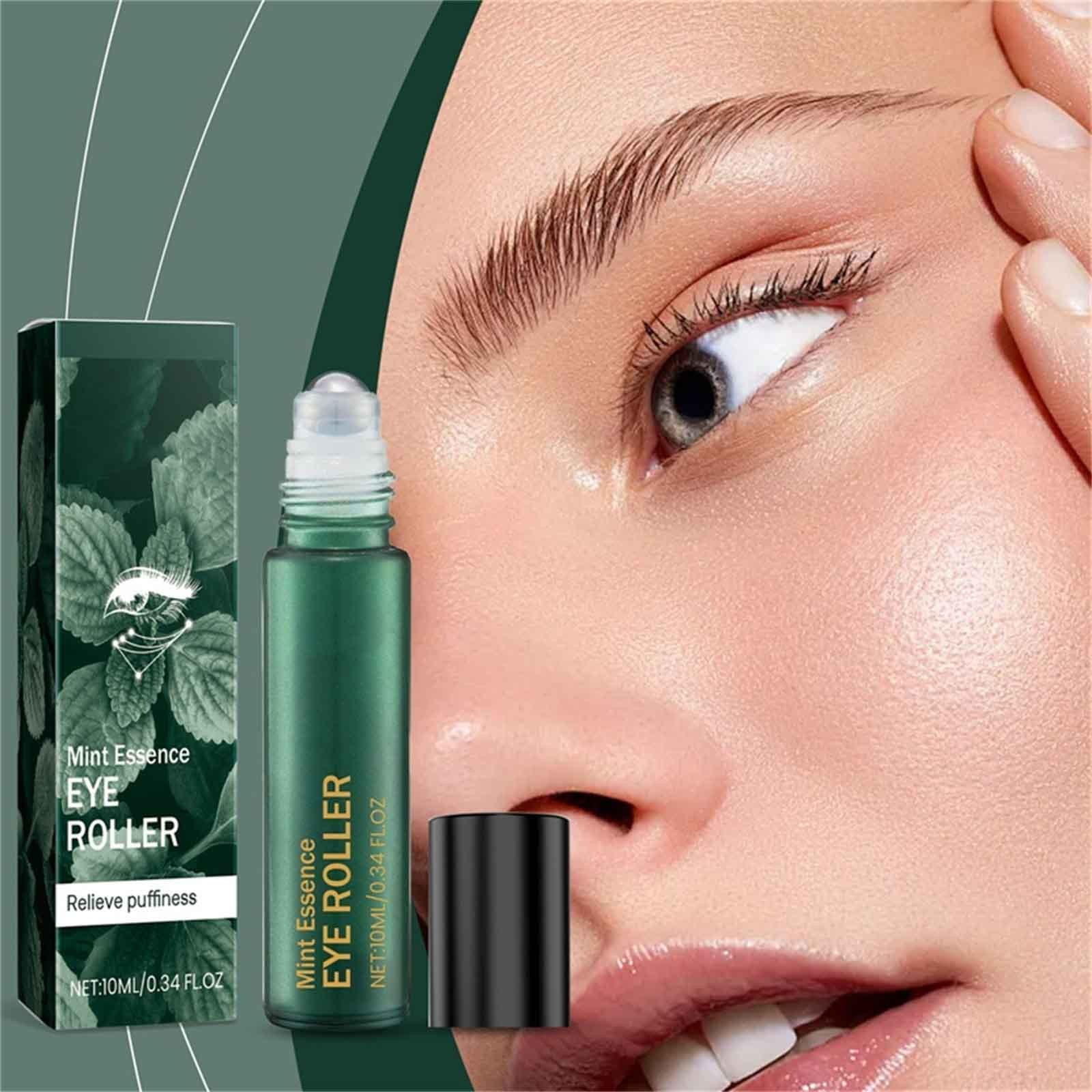 Eye Roller Serum with Mint Vitamin C Peptides | Energizing Dark Circles Puffiness Fine Lines ...