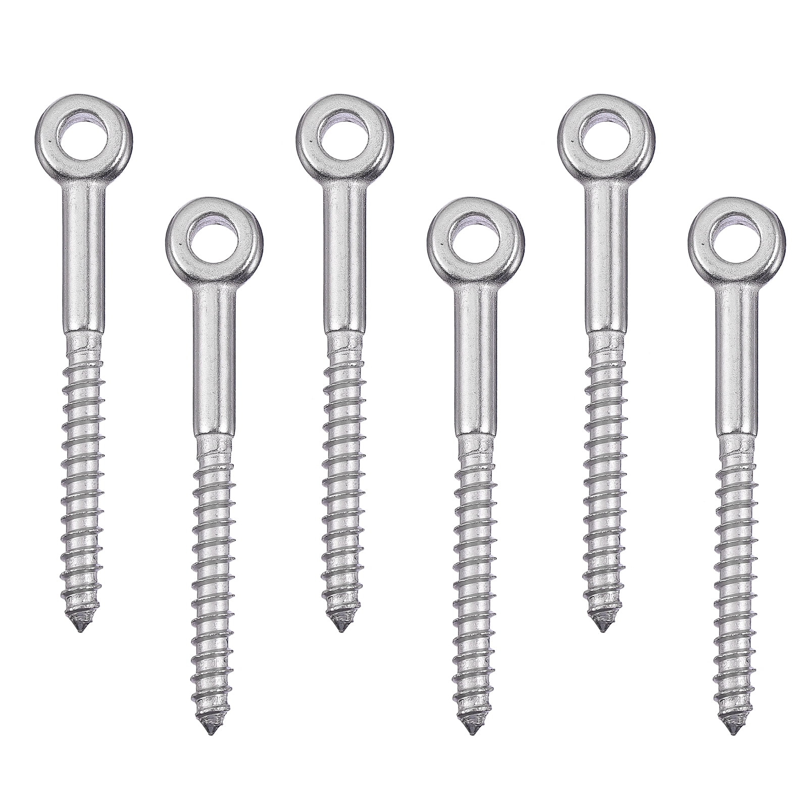 Eye Screw Eyelet Screws Stainless Steel Bolts Plant Ceiling Hooks Coat ...