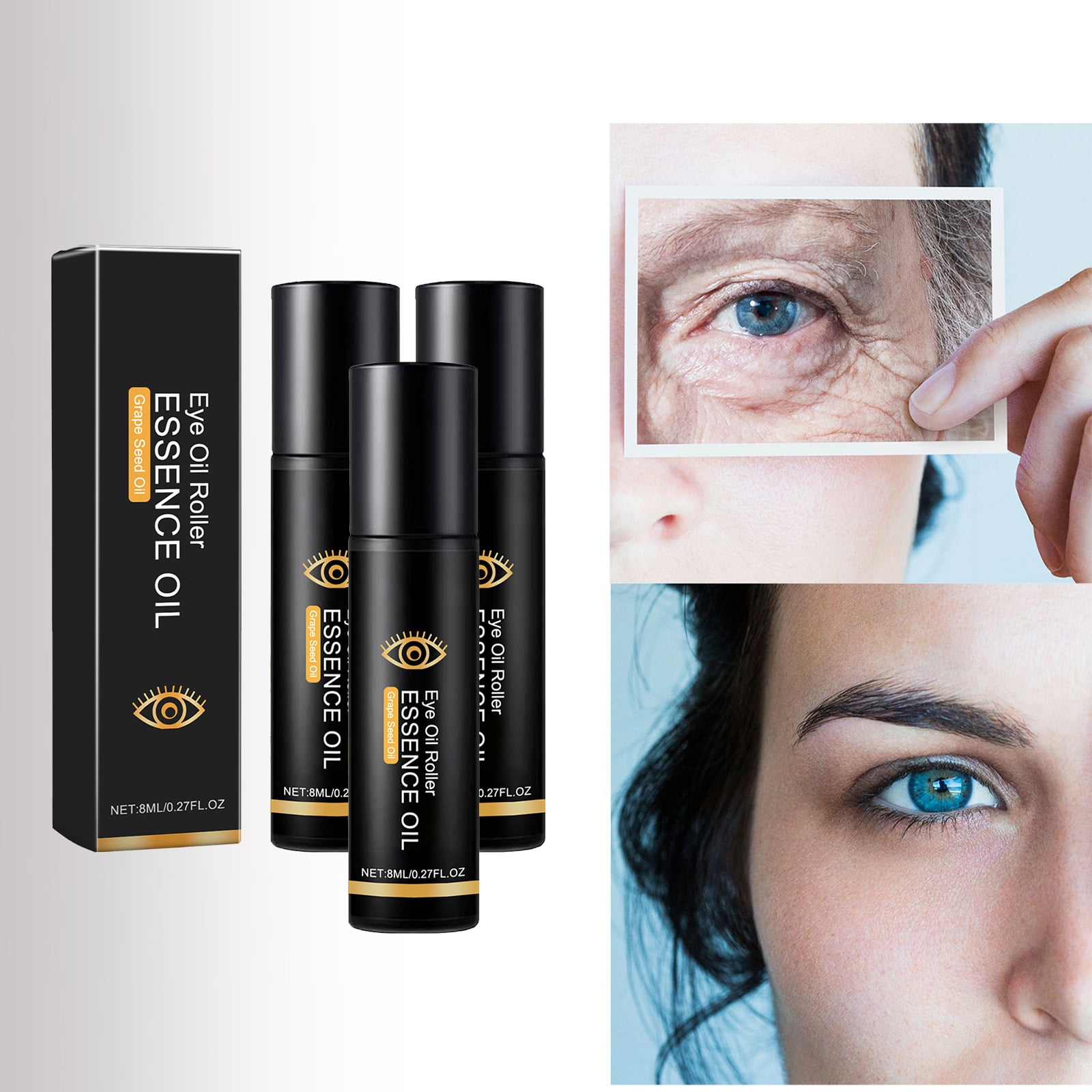 Eye Serum and Eye Roller, Eye Massager Roller Lifting, Eye Cream for ...