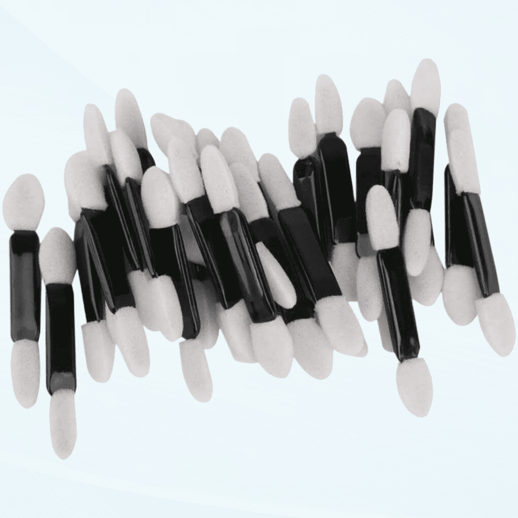 Eye Shadow Applicator Eyeshadow Sponge Applicators Disposable Double ...