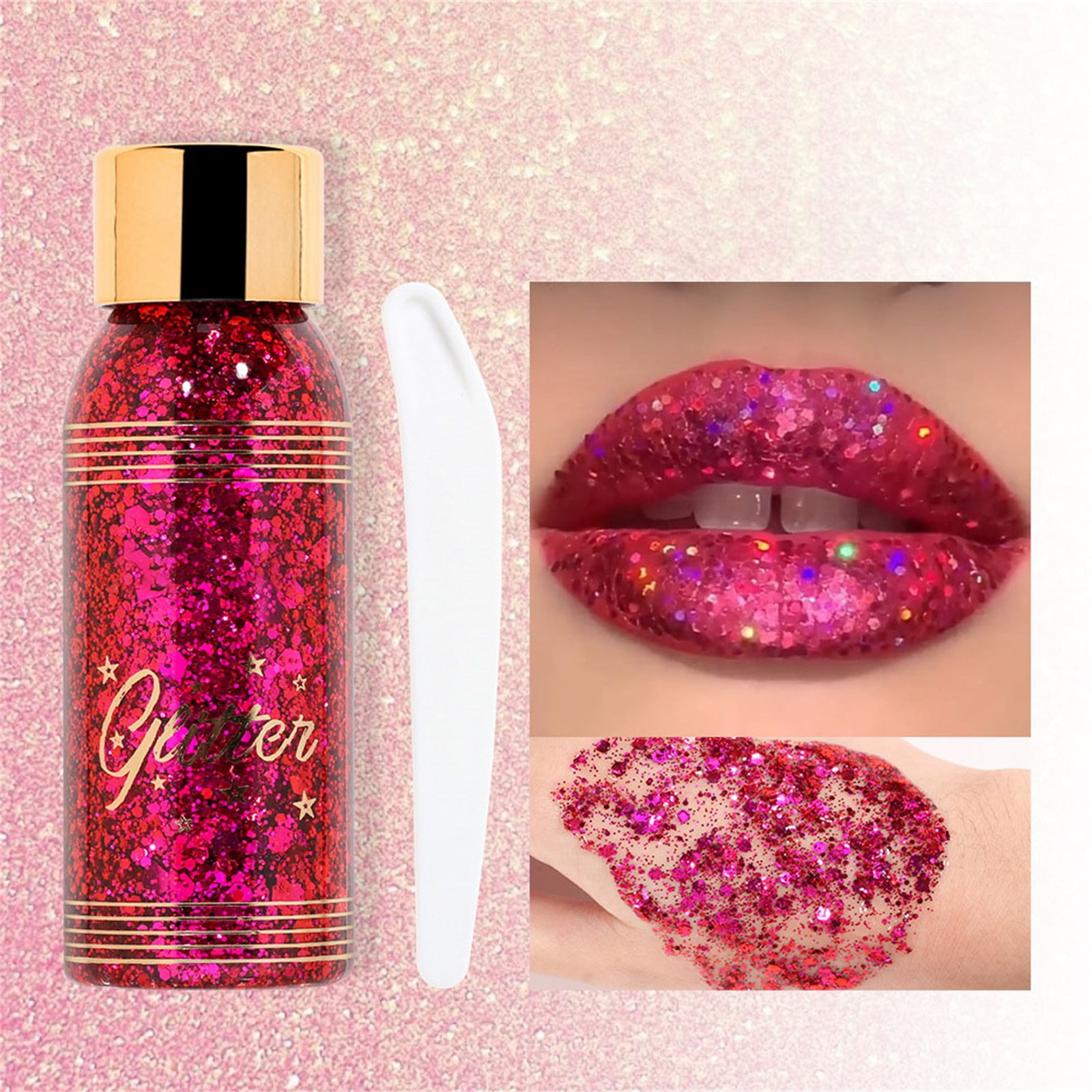 Eye Shadow Brush Glitter Eye Shadow Sequin Gel Scale Face Body Lotion ...