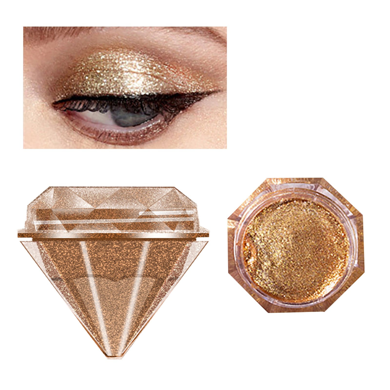 Eye Shadow Liquid Glitter Diamond Liquid Glitter Eyeshadow, Jelly Gel ...