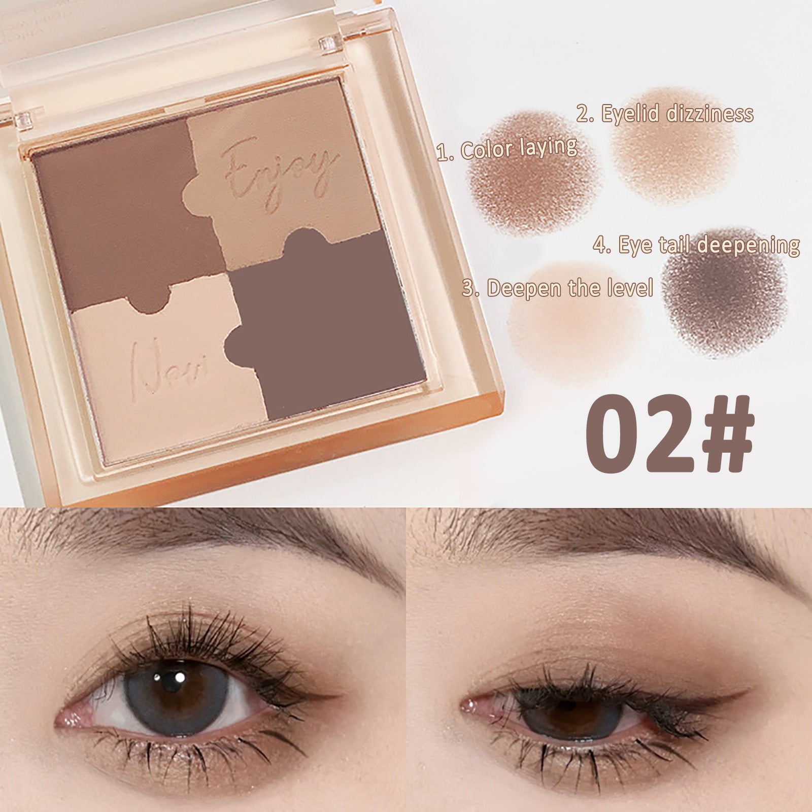 Eye Shadow Palettes 4 Color Eyeshadow Palettes Fine Shimmers Mattes ...