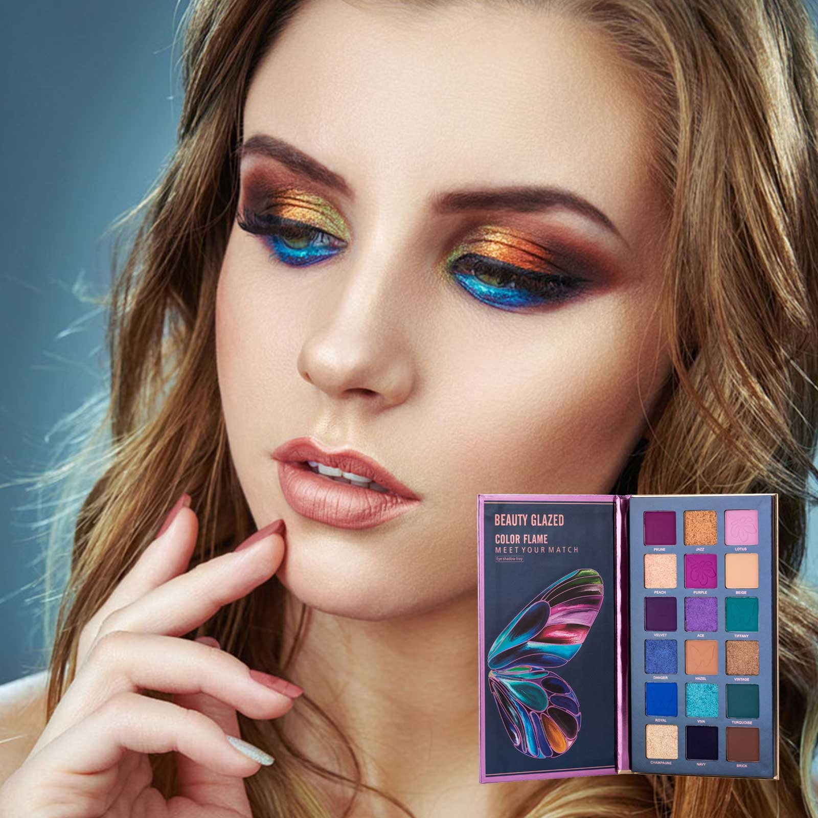 Eye Shadow Palettes Butterfly Palettes Color Mattes Glitter Eyeshadow Makeup Palettes Highly
