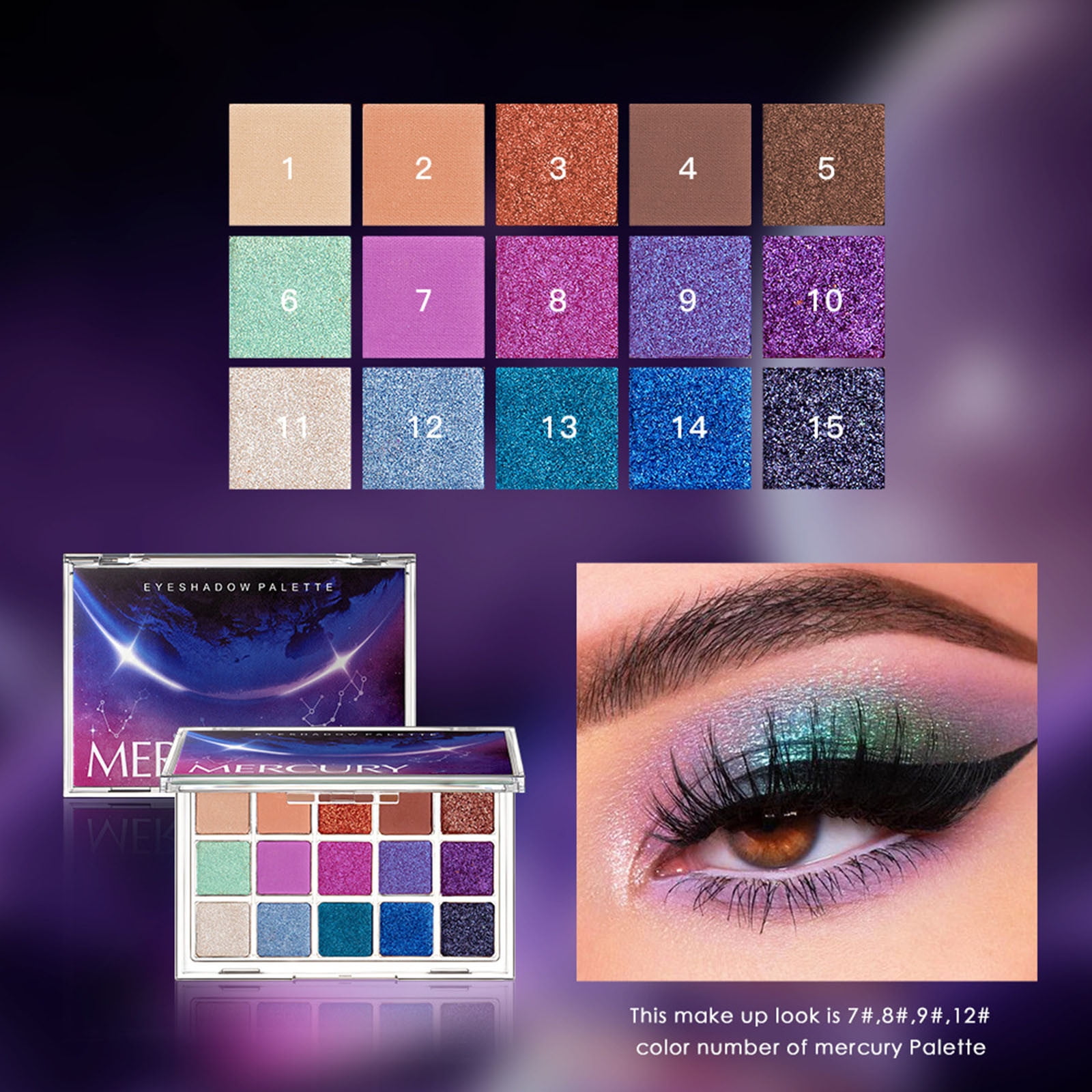 Eye Shadow Palettes Starry Sky Color Eyeshadow Earth Color Mashed ...