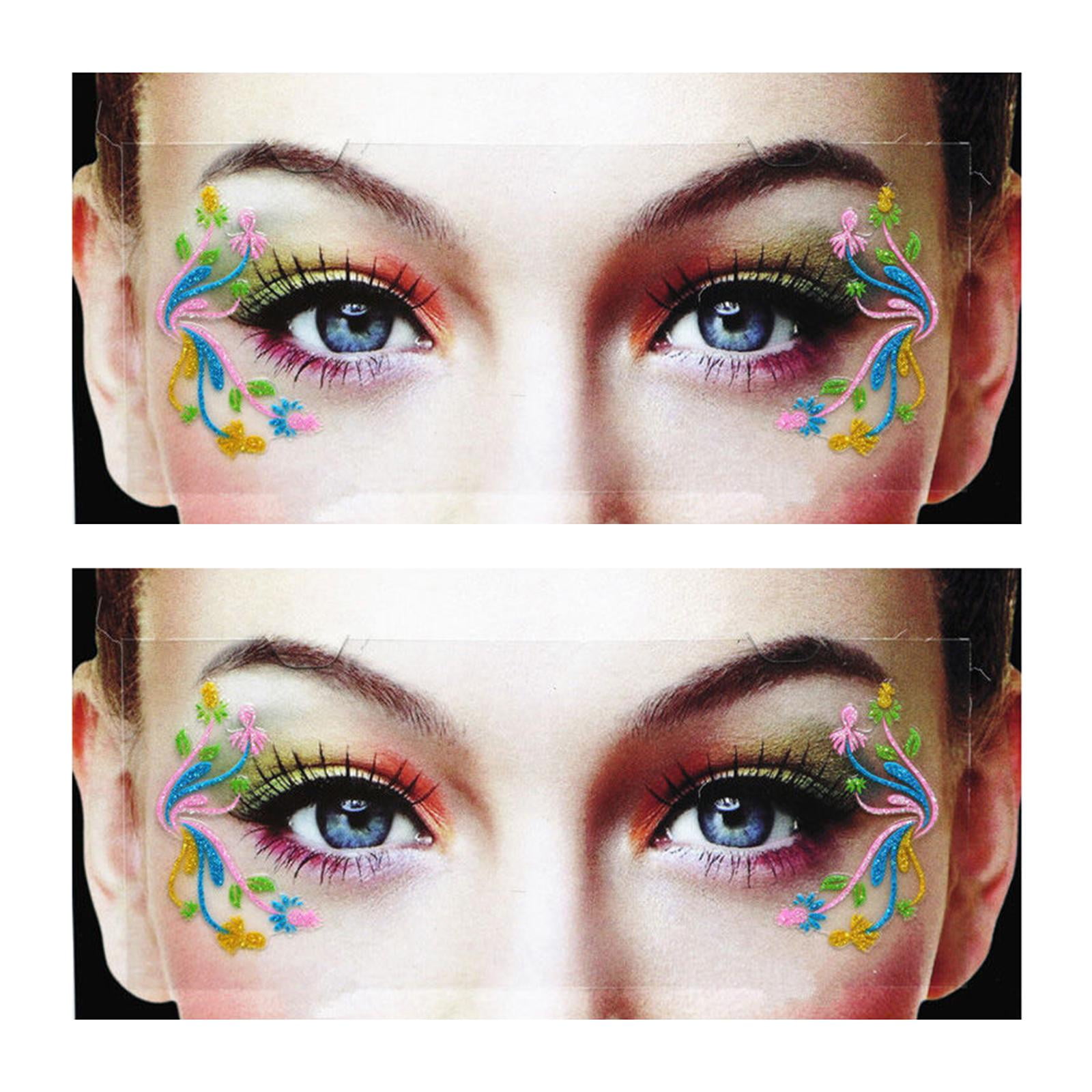 Eye Shadow Stickers Decals Festival Party Eye Makeup Stickers for Stage ...