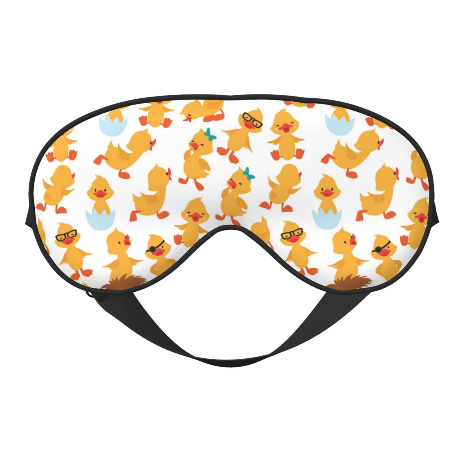 Eye Sleep Mask for Women Men - Cartoon Cute Duck With Glasses ...