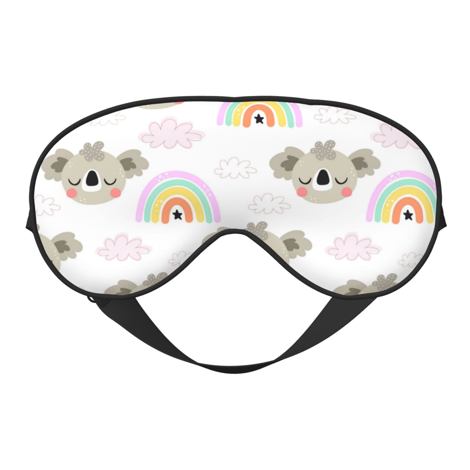 Eye Sleep Mask for Women Men - Cute Koala Rainbow Adjustable Buckle ...