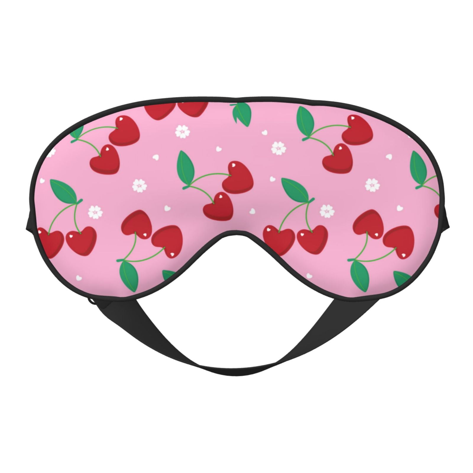 Eye Sleep Mask for Women Men - Cute Red Love Berry Adjustable Buckle ...