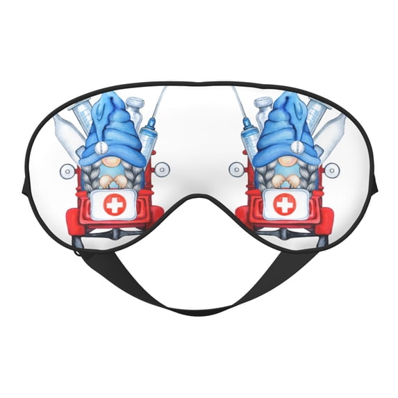 Eye Sleep Mask for Women Men - Medicine Gnome Truck Red Adjustable ...