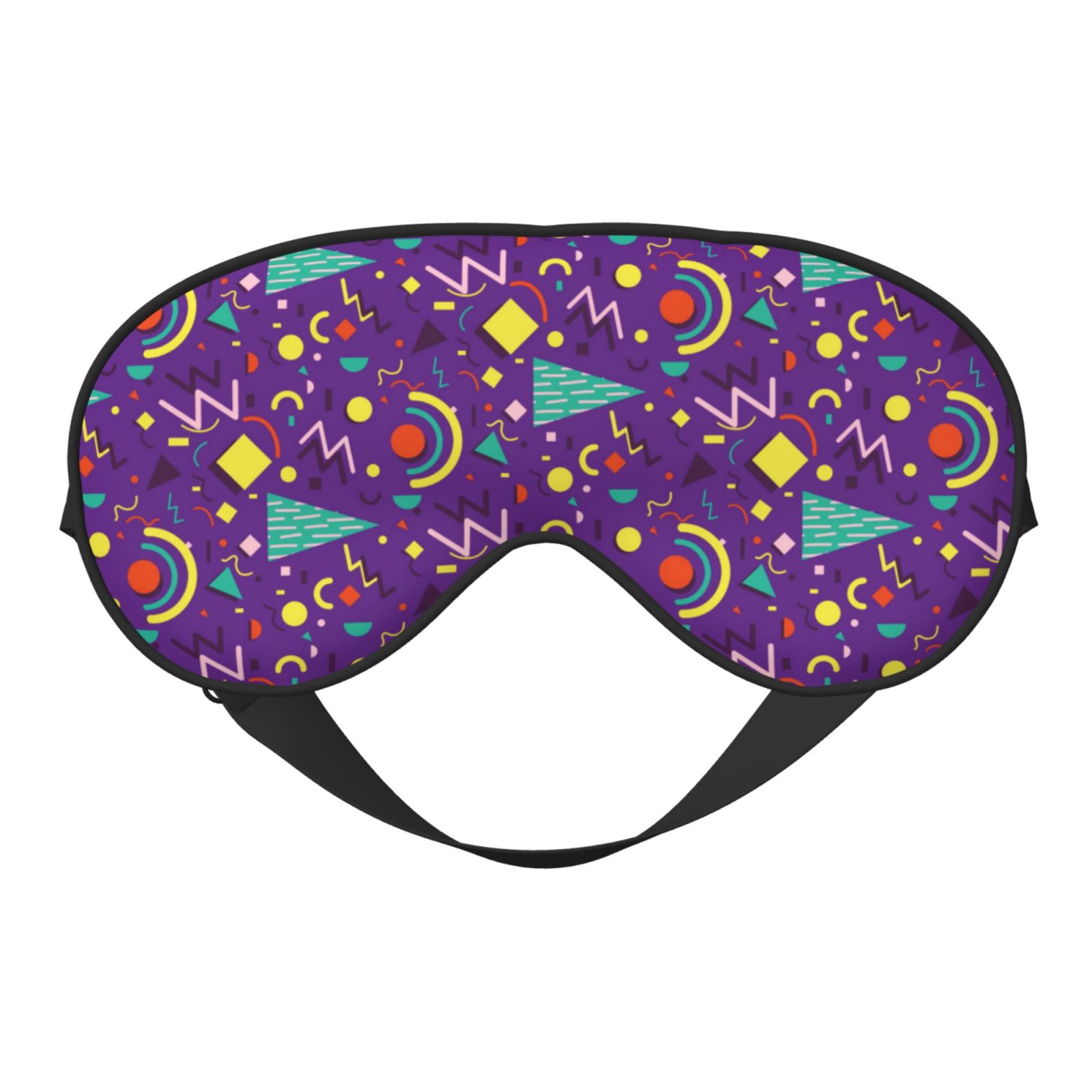Eye Sleep Mask for Women Men - Retro 80s Style Adjustable Buckle Travel ...