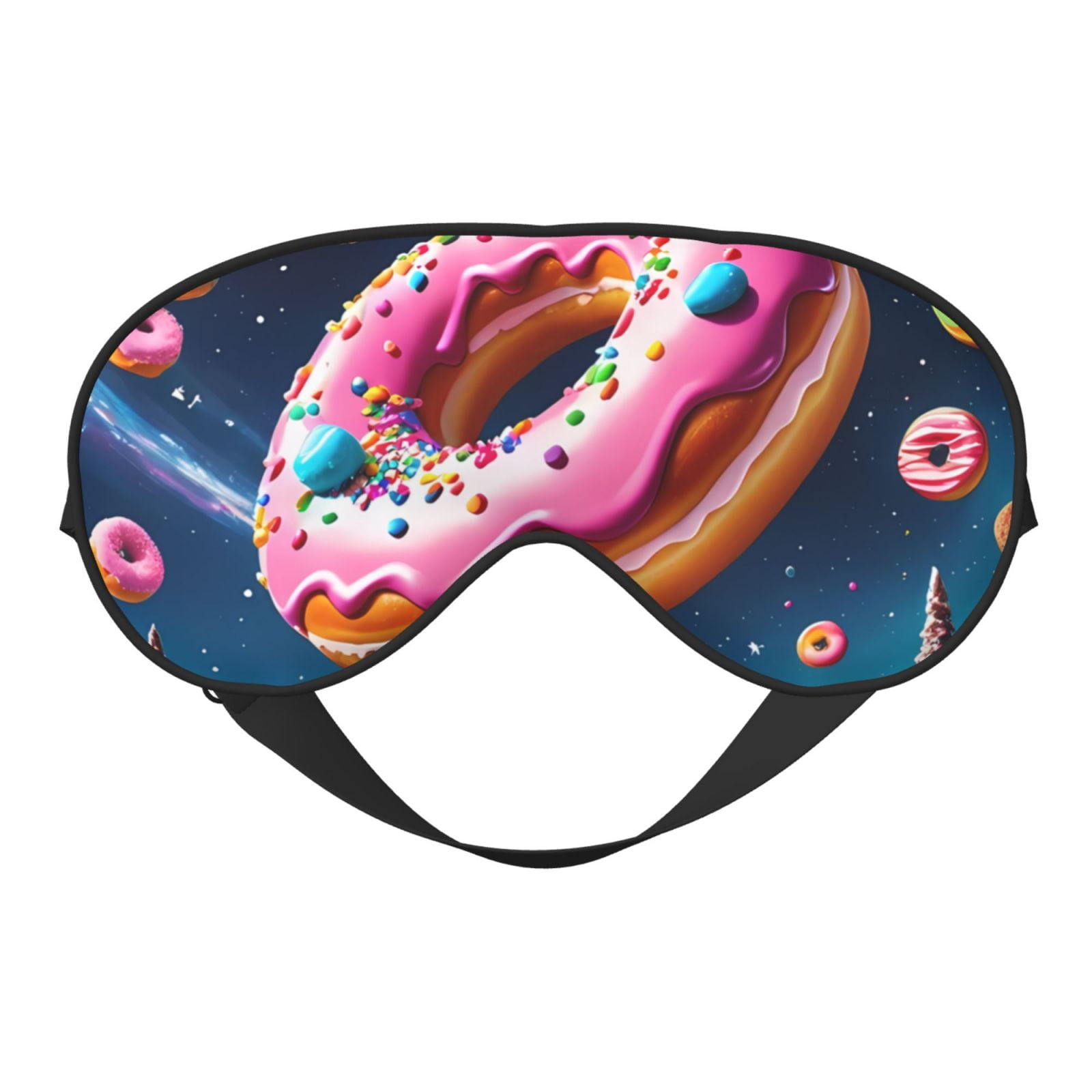 Eye Sleep Mask for Women Men - Starry Sky Pine Tree Donut Adjustable ...