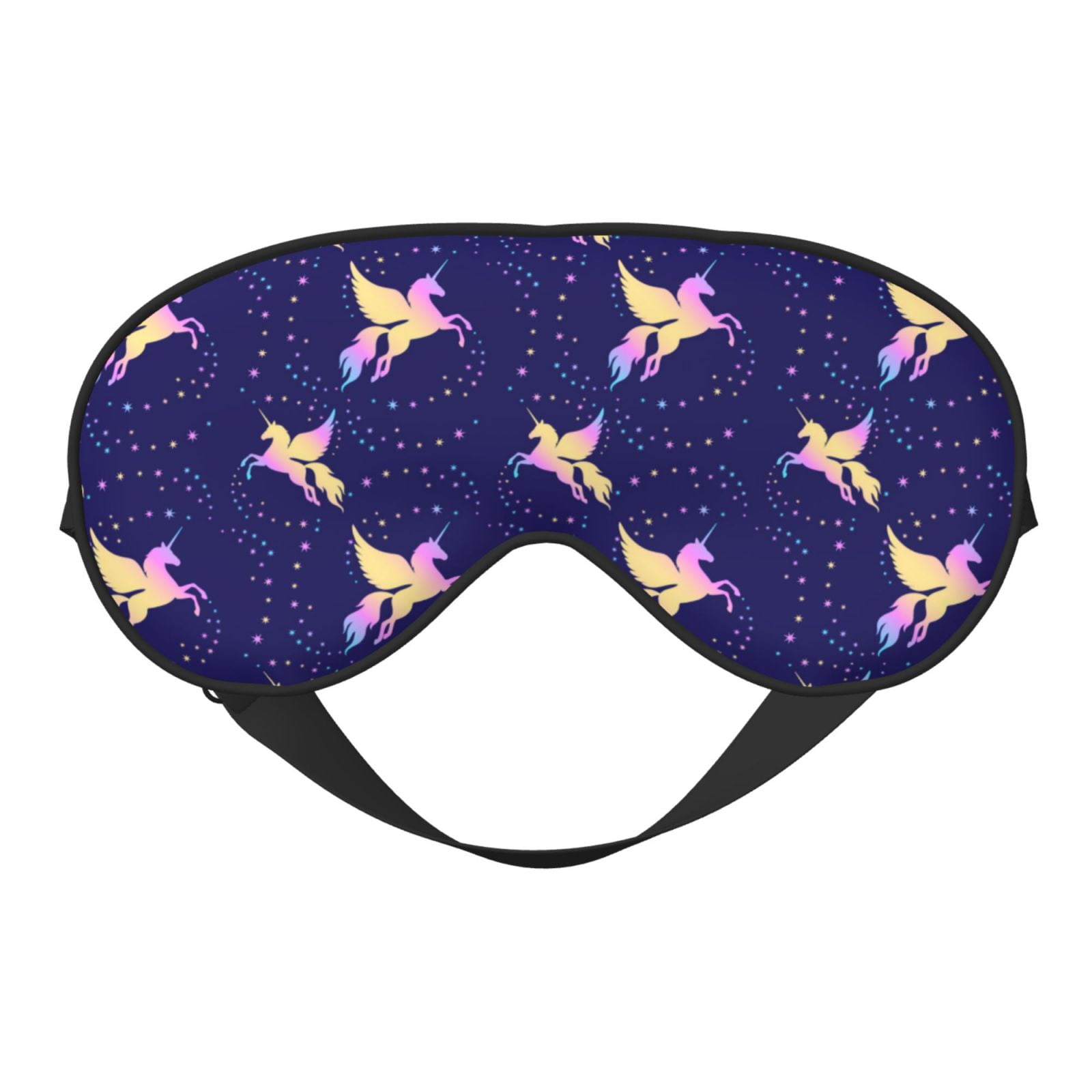 Eye Sleep Mask for Women Men - Winged horse purple starry sky ...