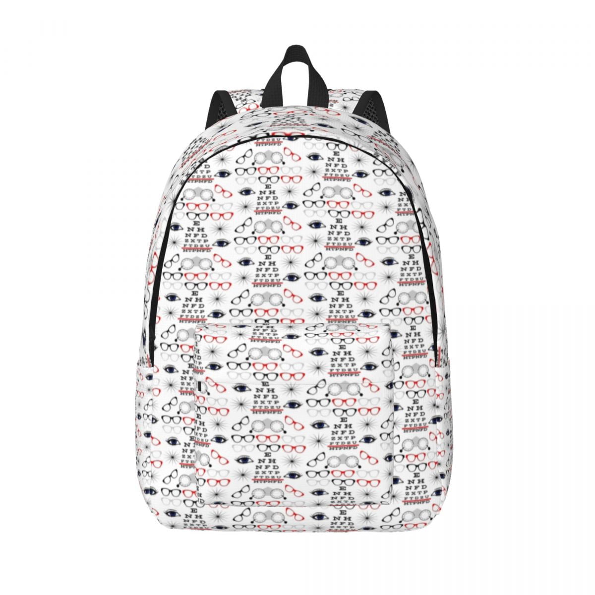 Eye Snellen Chart Canvas Backpacks for Optometrist Eye Exam College ...