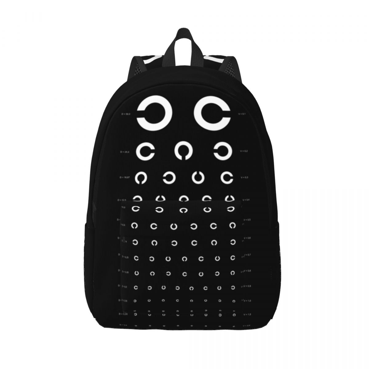 Eye Snellen Chart Canvas Backpacks for Optometrist Eye Exam College ...