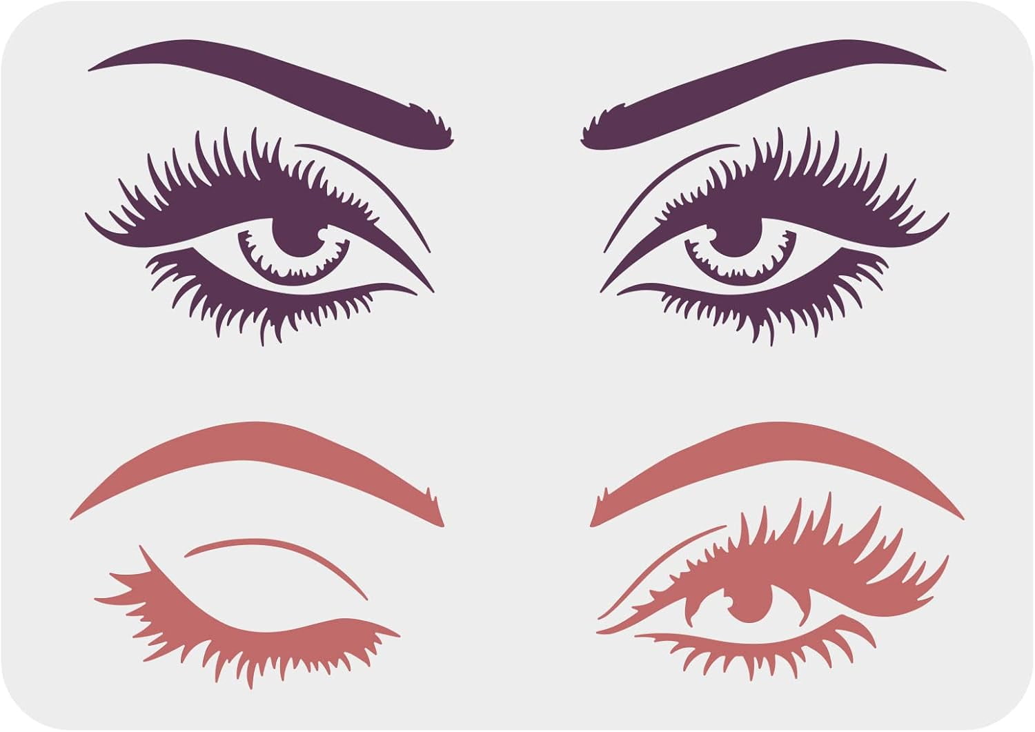 Eye Stencils for Painting 11.7x8.3 inch Large Beautiful Eyes Stencils ...