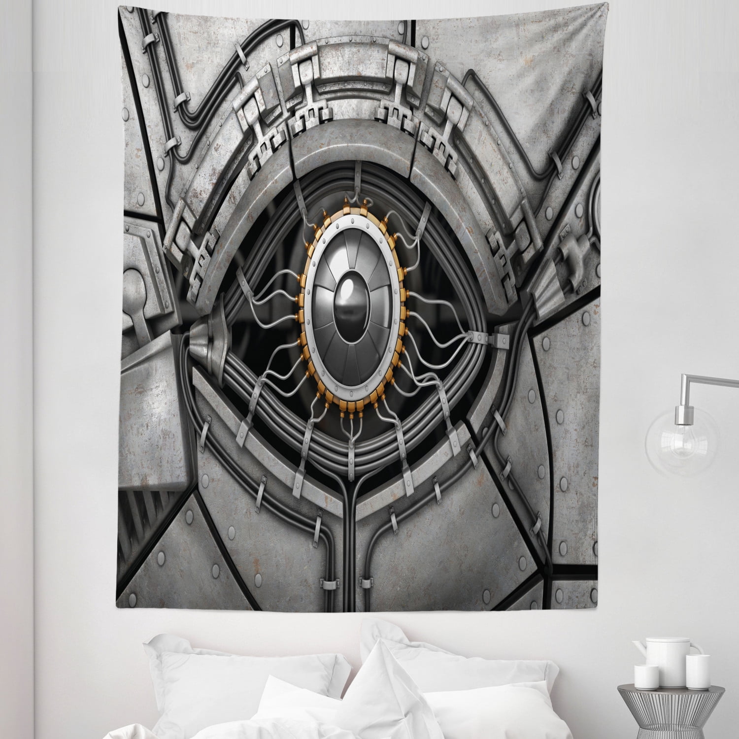 Eye Tapestry, Robot Eye with Wires Futuristic Technology Cyborg ...