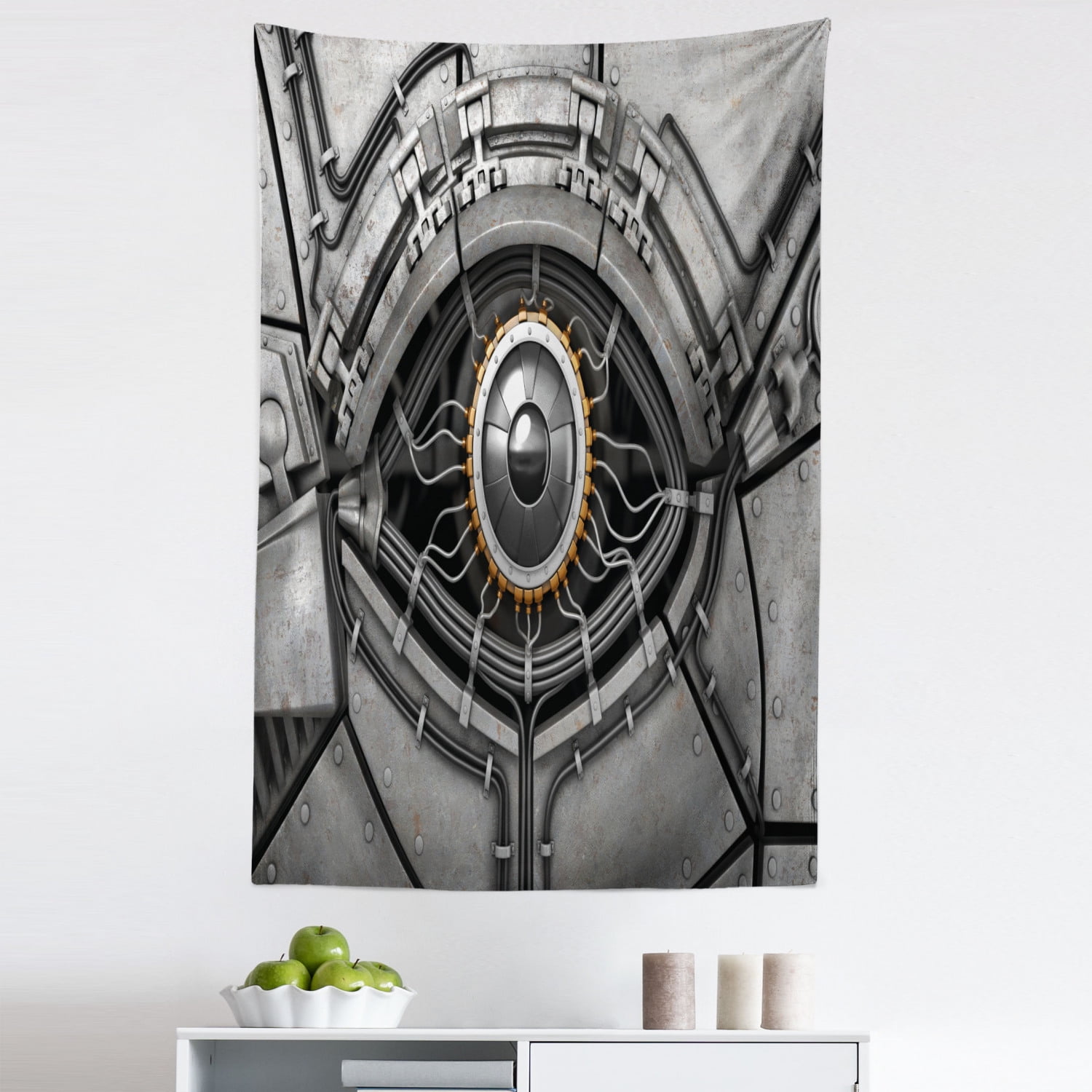 Eye Tapestry, Robot Eye with Wires Futuristic Technology Cyborg ...