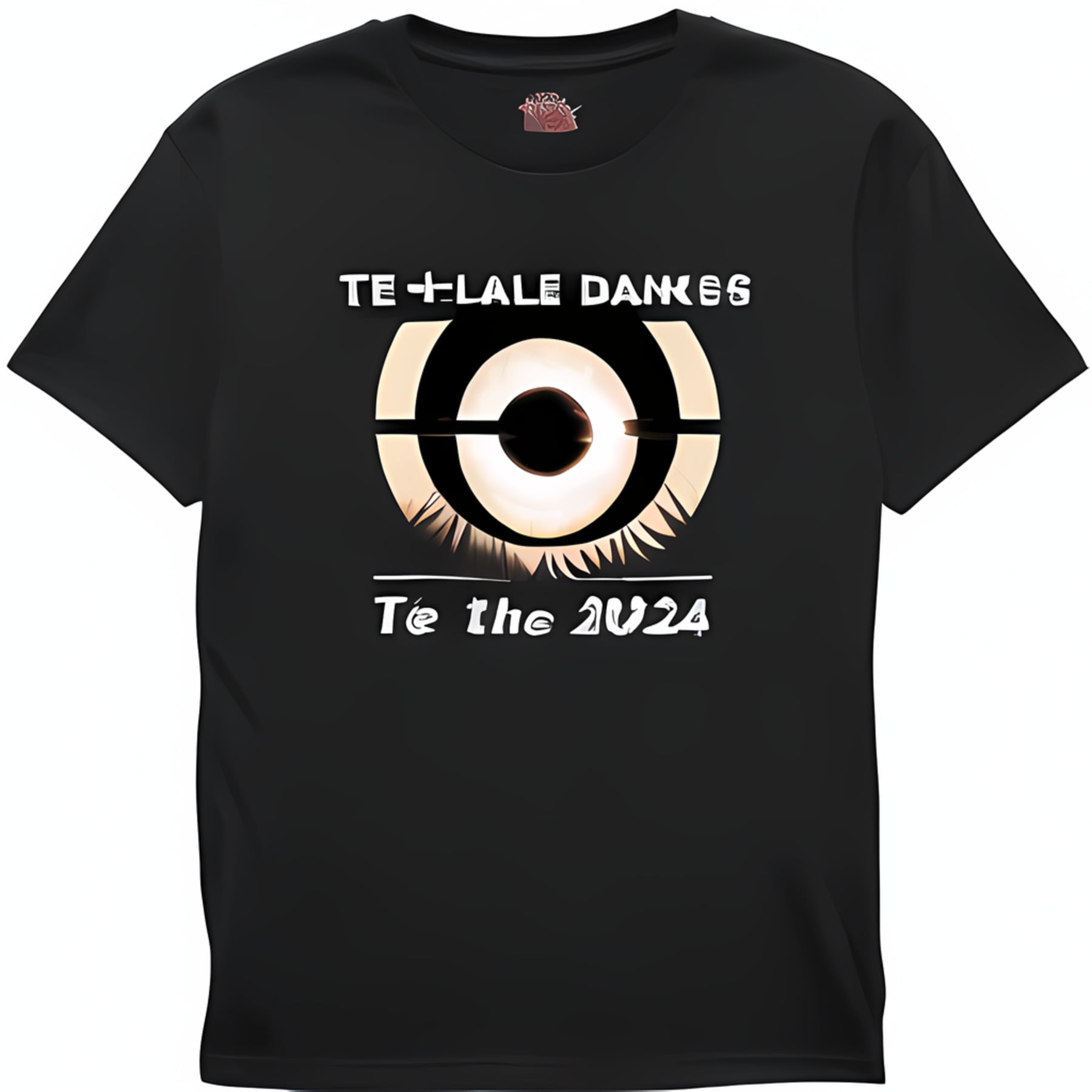 Eye Themed T-Shirt Design featuring 'Tee + Lale GRoman' Text an eyeball ...