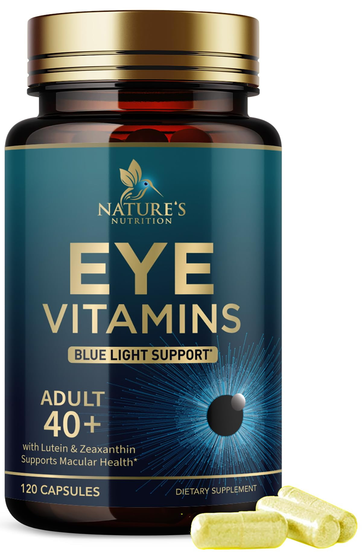 Nature's Nutrition Eye Vitamins & Mineral Supplement Supports Vision ...