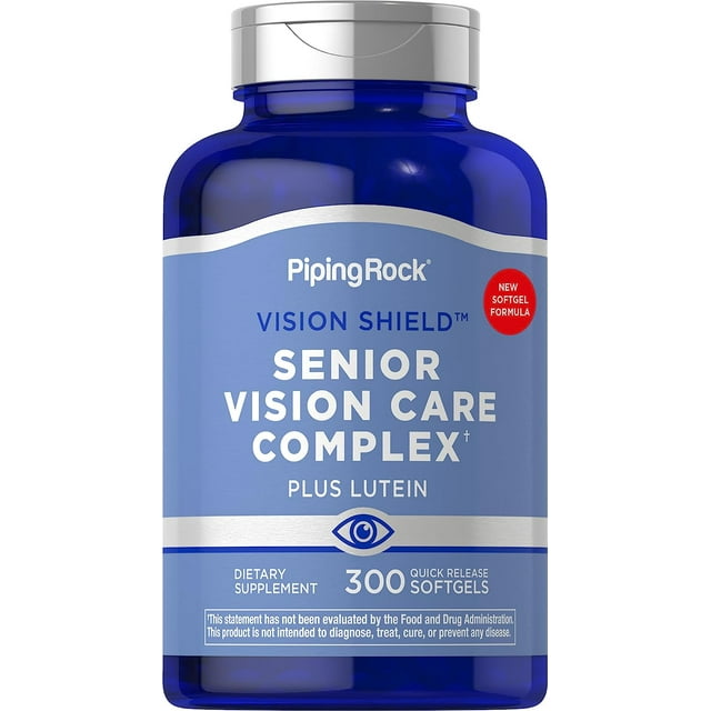 Piping Rock Senior Vision Care | Lutein & Zeaxanthin | 300 Capsules ...