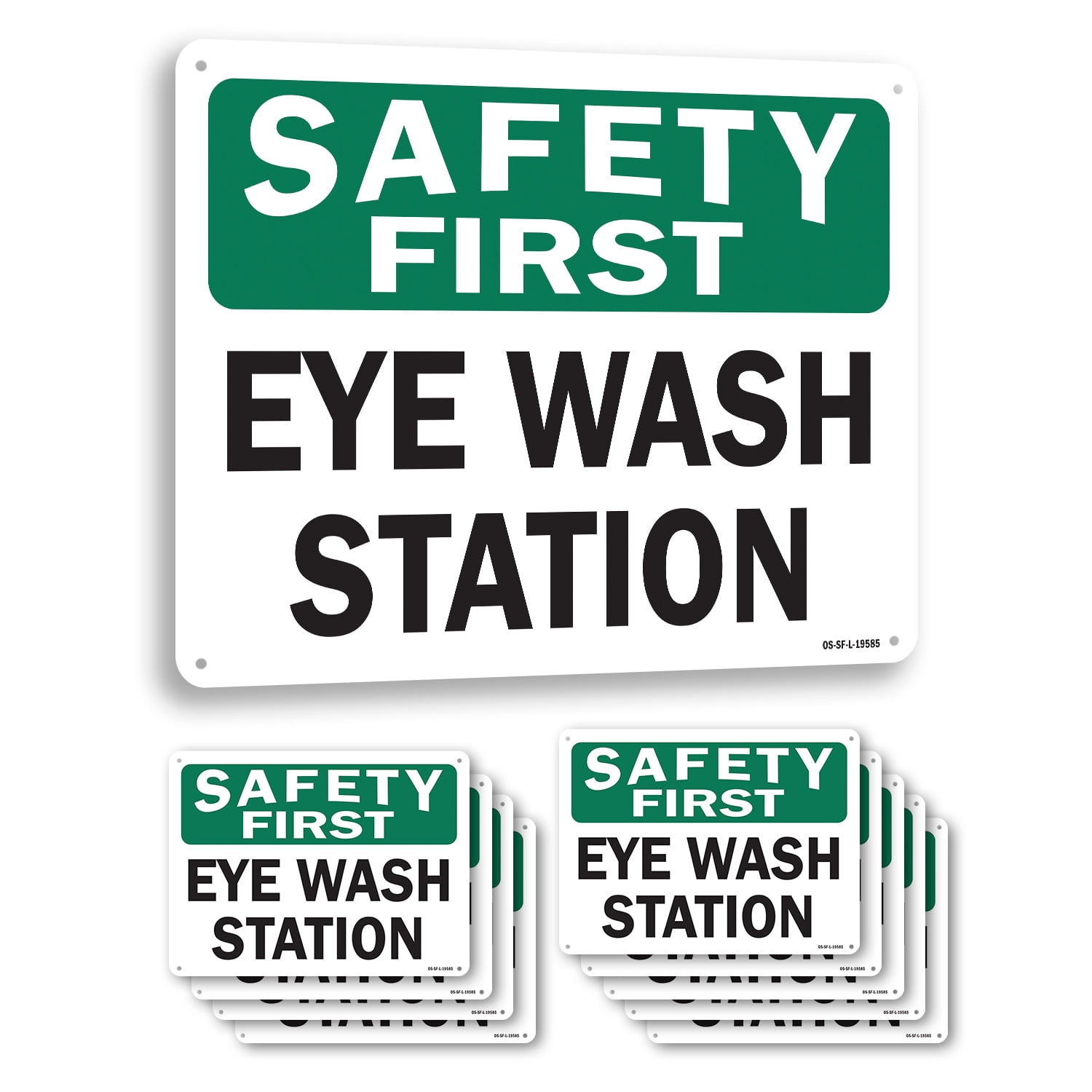Eye Wash Station Osha Safety First Aluminum Sign 18 Inch X 12 Inch 10