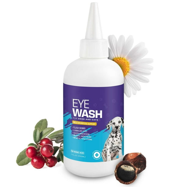Eye Wash for Dogs and Cats - Gentle Formula Remove Dirt, Debris, and ...