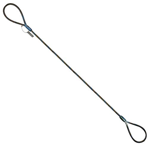 Eye and Eye Wire Rope Choker Sling, 1/2" x 10' Rigging Lifting ...