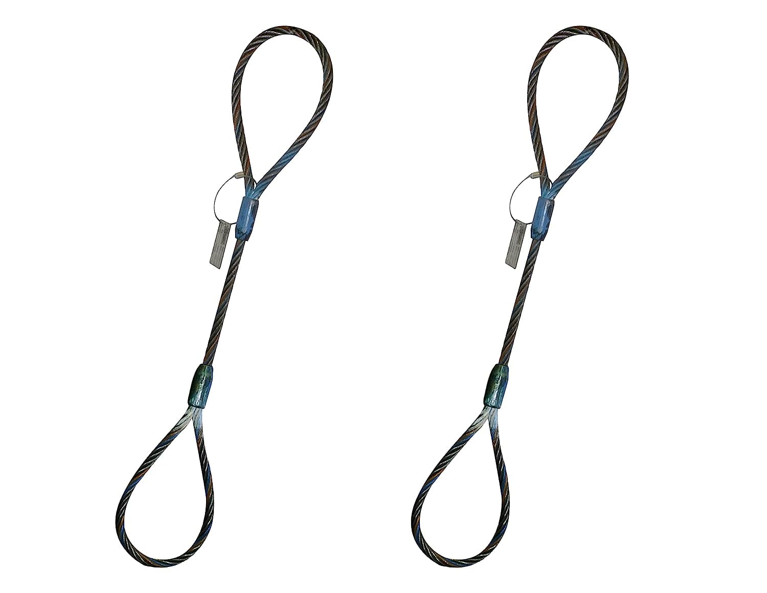 Eye and Eye Wire Rope Choker Sling, 1/2" x 2' Rigging Lifting ...