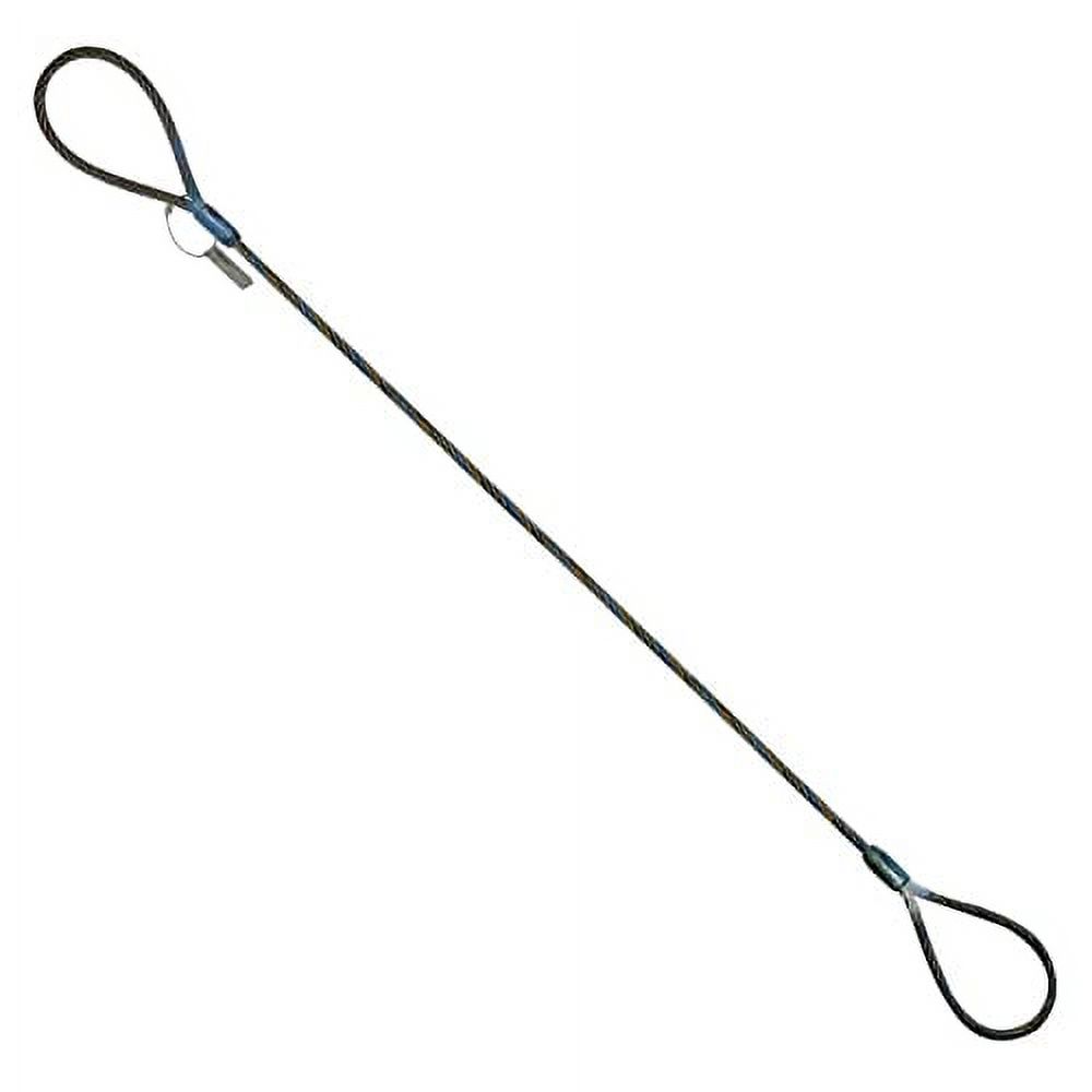 Eye and Eye Wire Rope Choker Sling, 3/8" x 12' Rigging Lifting ...