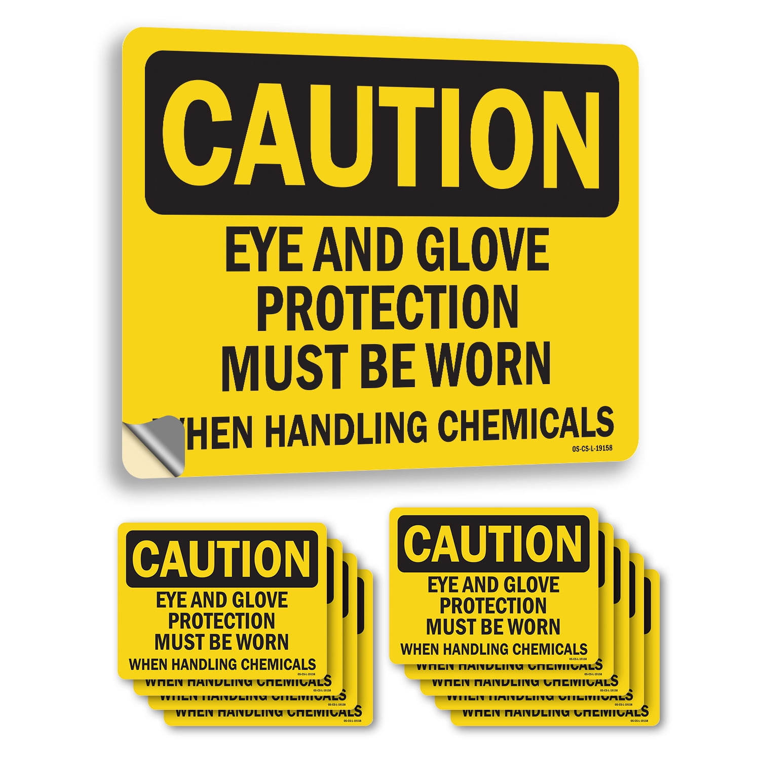 Eye and Glove Protection Must Be Worn When Handling Chemicals OSHA ...