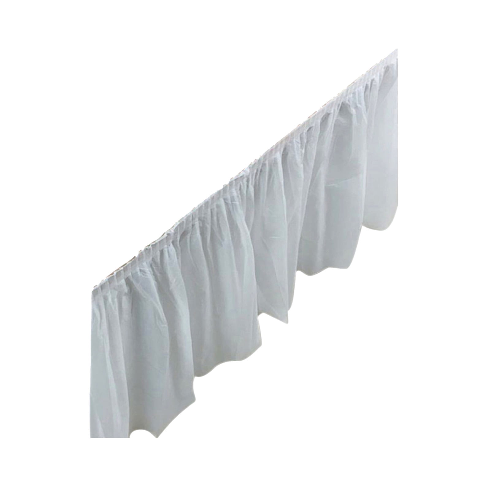 Eye-catching Table Skirt Washable PEVA Decorative Waterproof Desk Dress ...