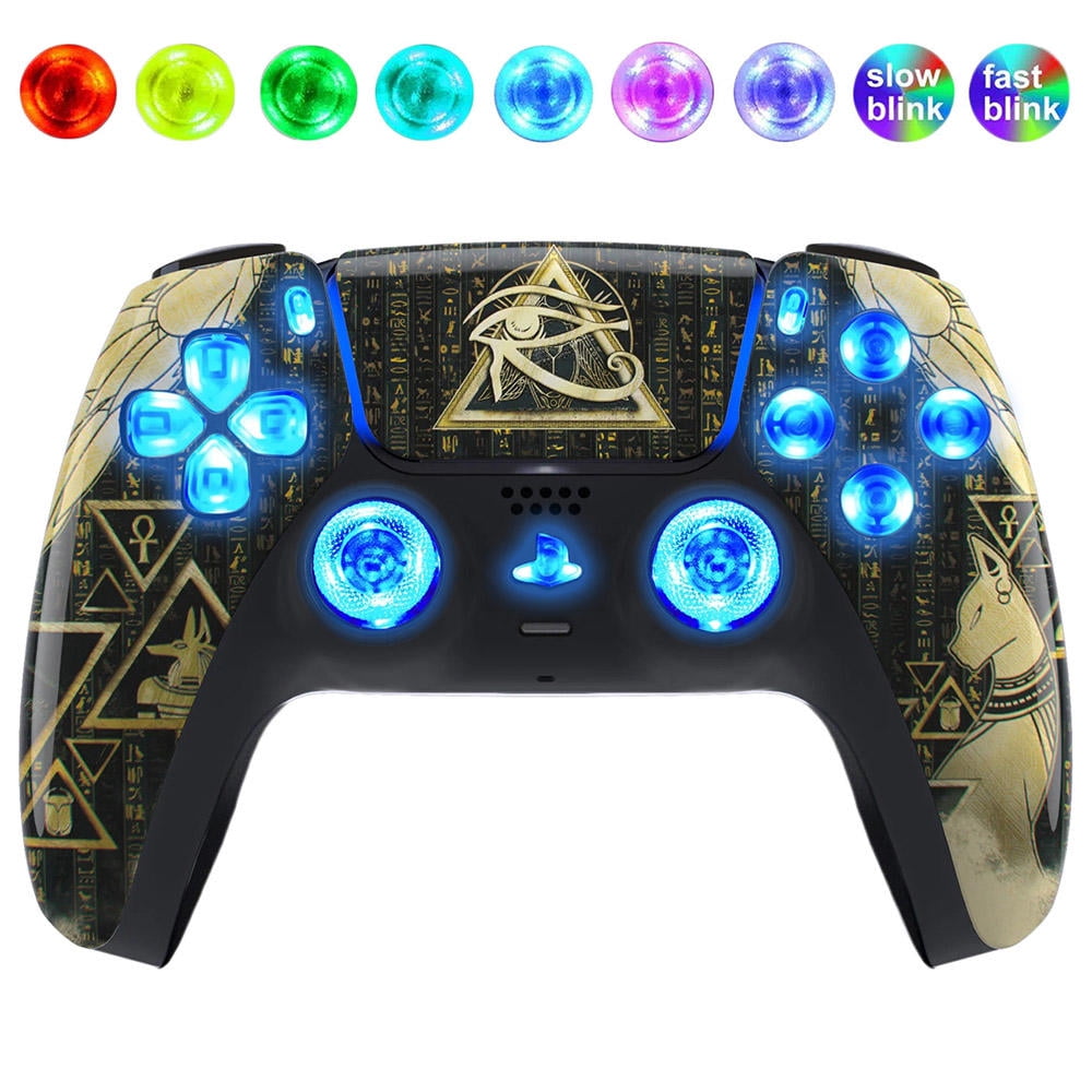 Eye of Gods Silent Modz LED Light Up Buttons Wireless Custom Controller ...