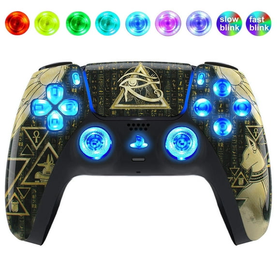 Eye of Gods Silent Modz LED Light Up Buttons Wireless Custom Controller ...