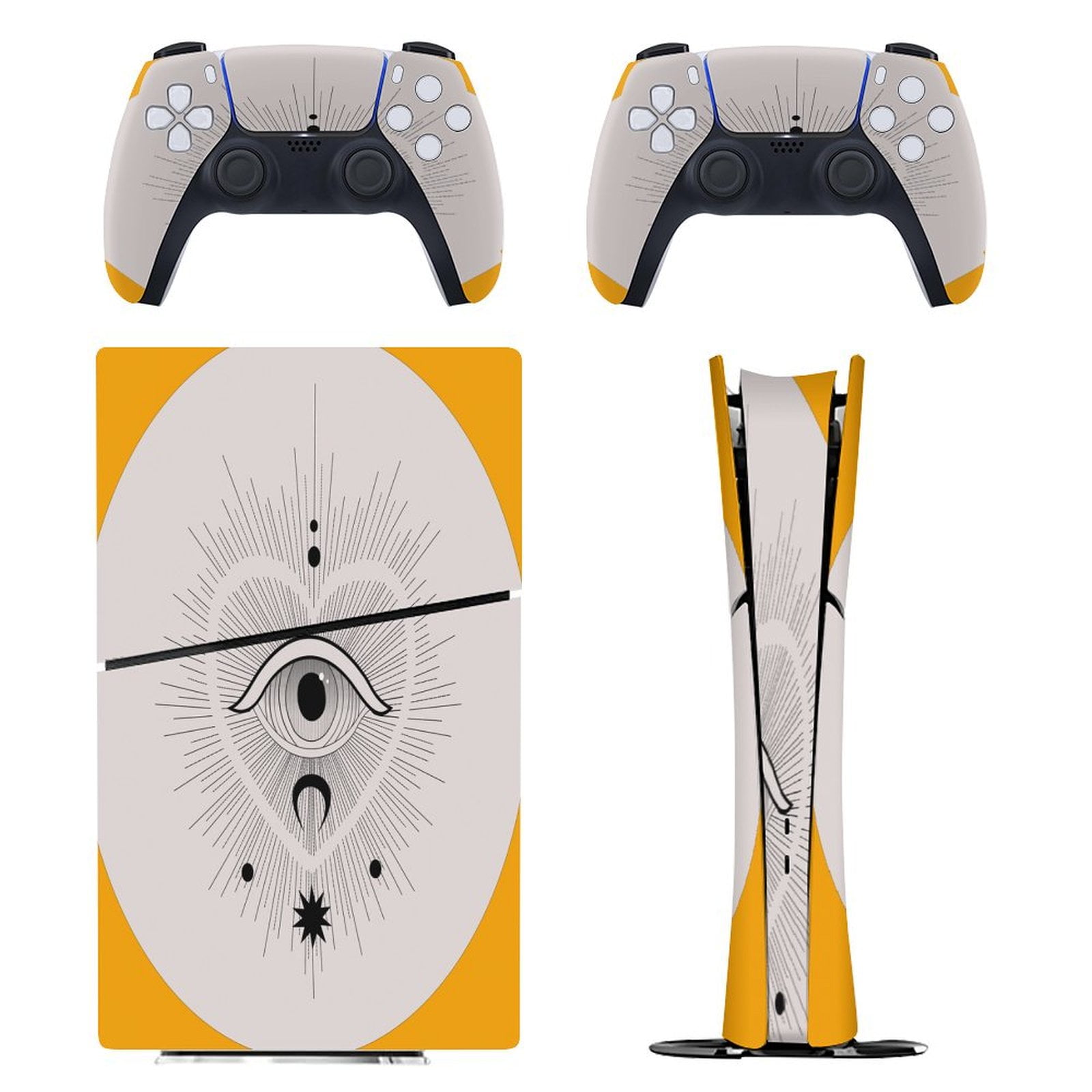 Eye-sun-moon-stars-heart PS5/PS5 Slim Digital Disc Skin Sticker For ...