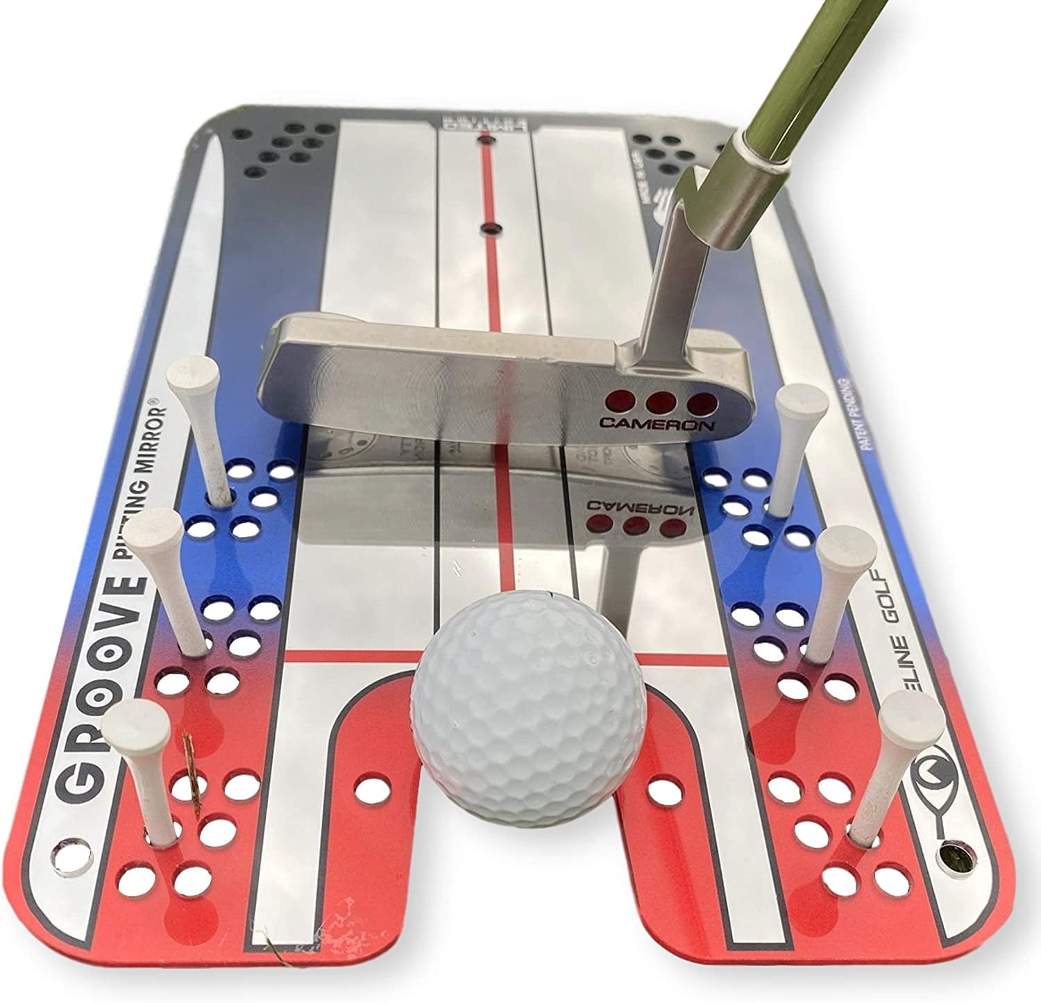 EyeLine Golf Groove Putting Alignment Mirror, Portable Training Aid ...
